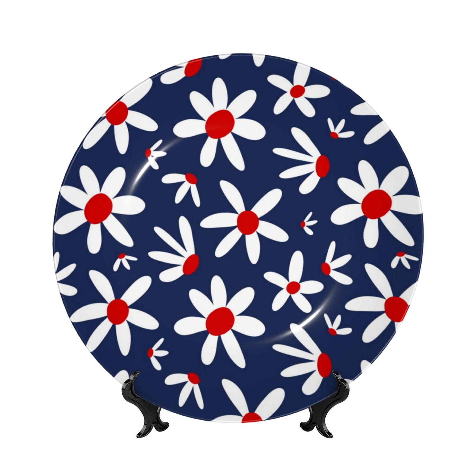 Gaeub Daisy Flowers Print Ceramic Plate,Dinner Plates,Bone China ...