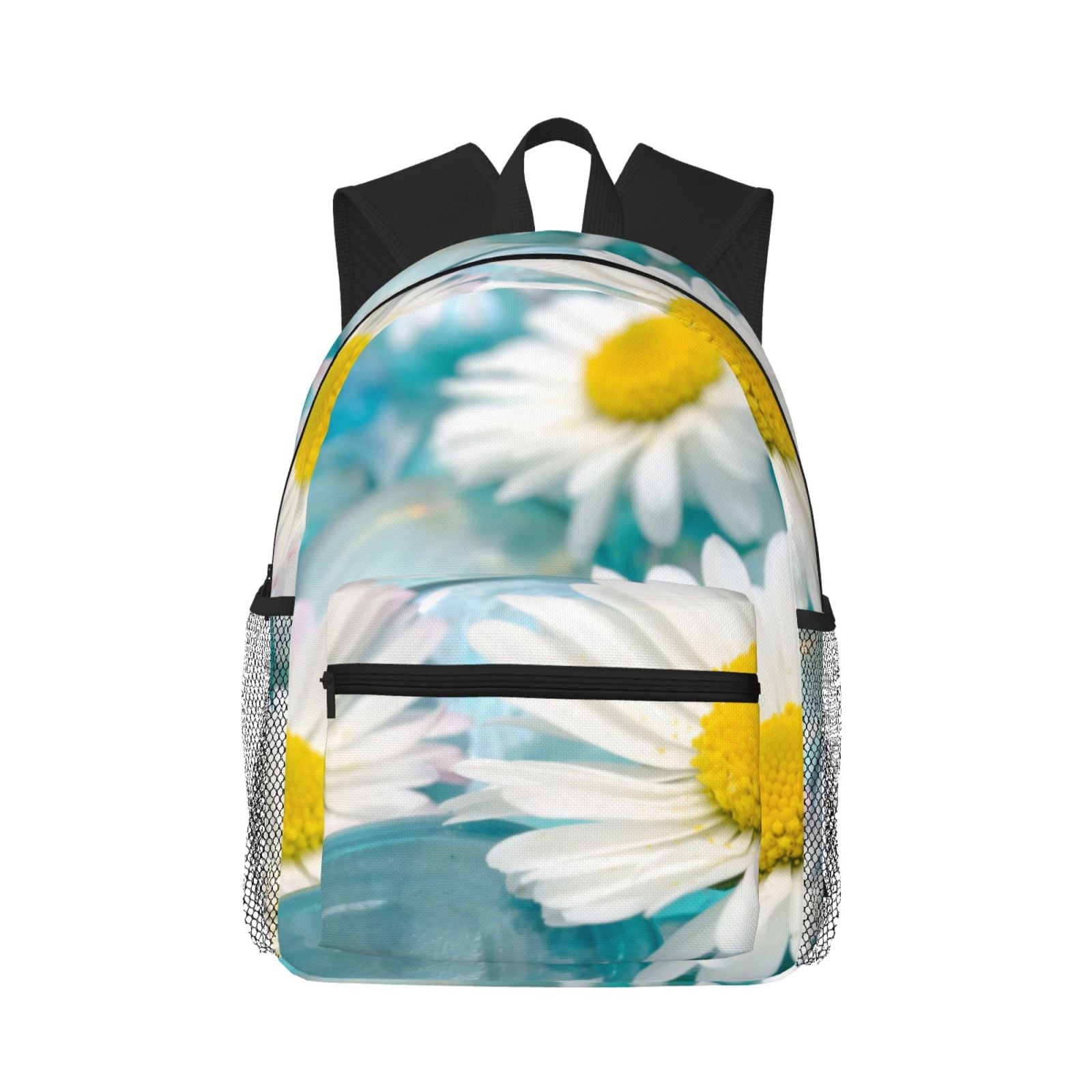 Gaeub Daisy Flowers School Backpack Waterproof Bookbag for Men Women ...