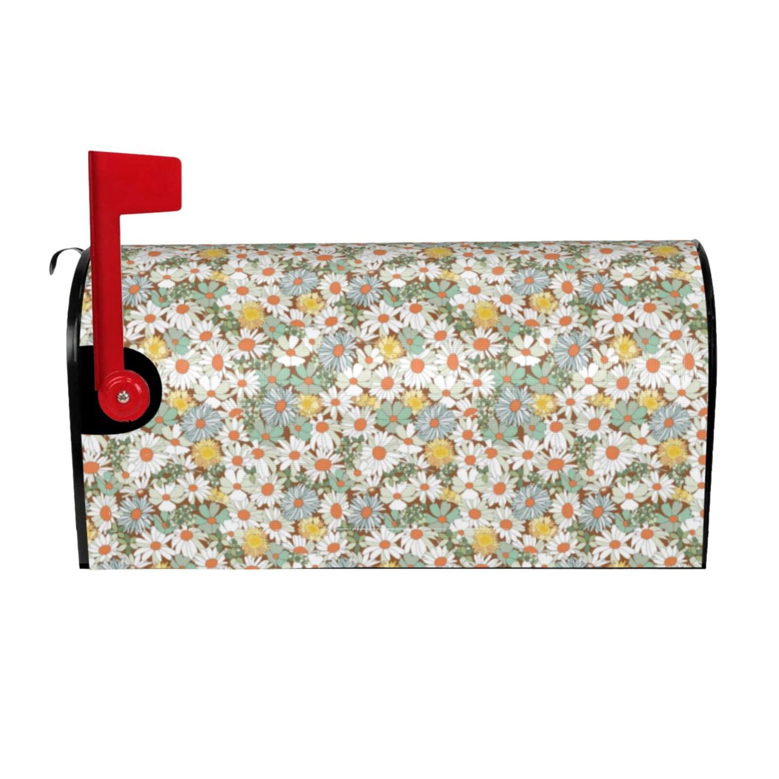 Gaeub Daisy Print Mailbox Covers Magnetic,Mailbox Covers Waterproof for ...