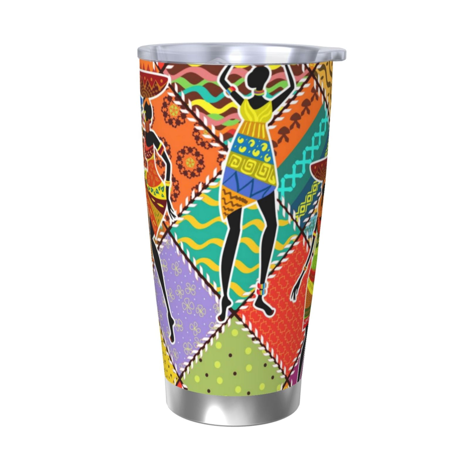 Gaeub Dancing African Womans Print 20-Ounce Stainless Steel Car Cup ...