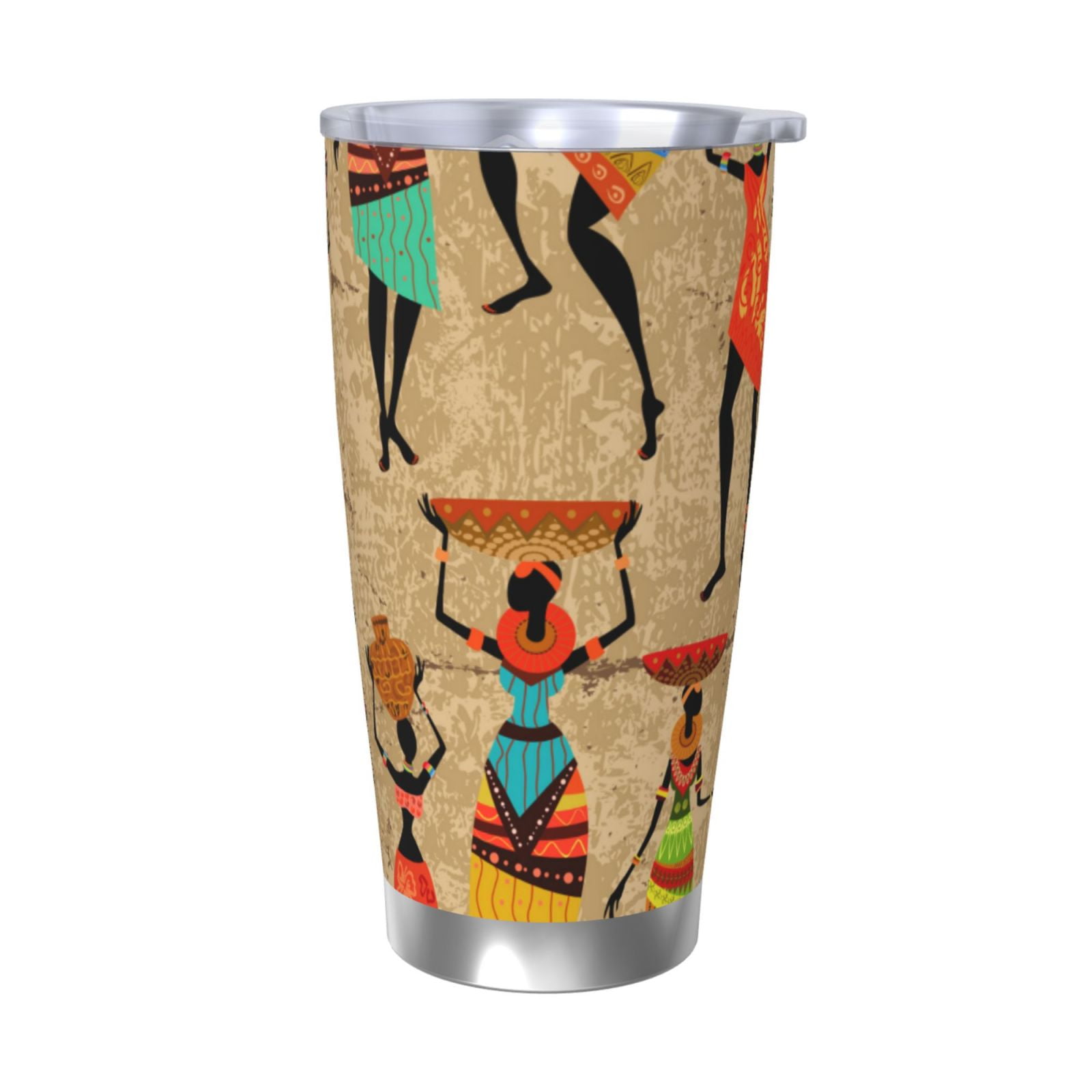 Gaeub Dancing African Women Print 20-Ounce Stainless Steel Car Cup ...