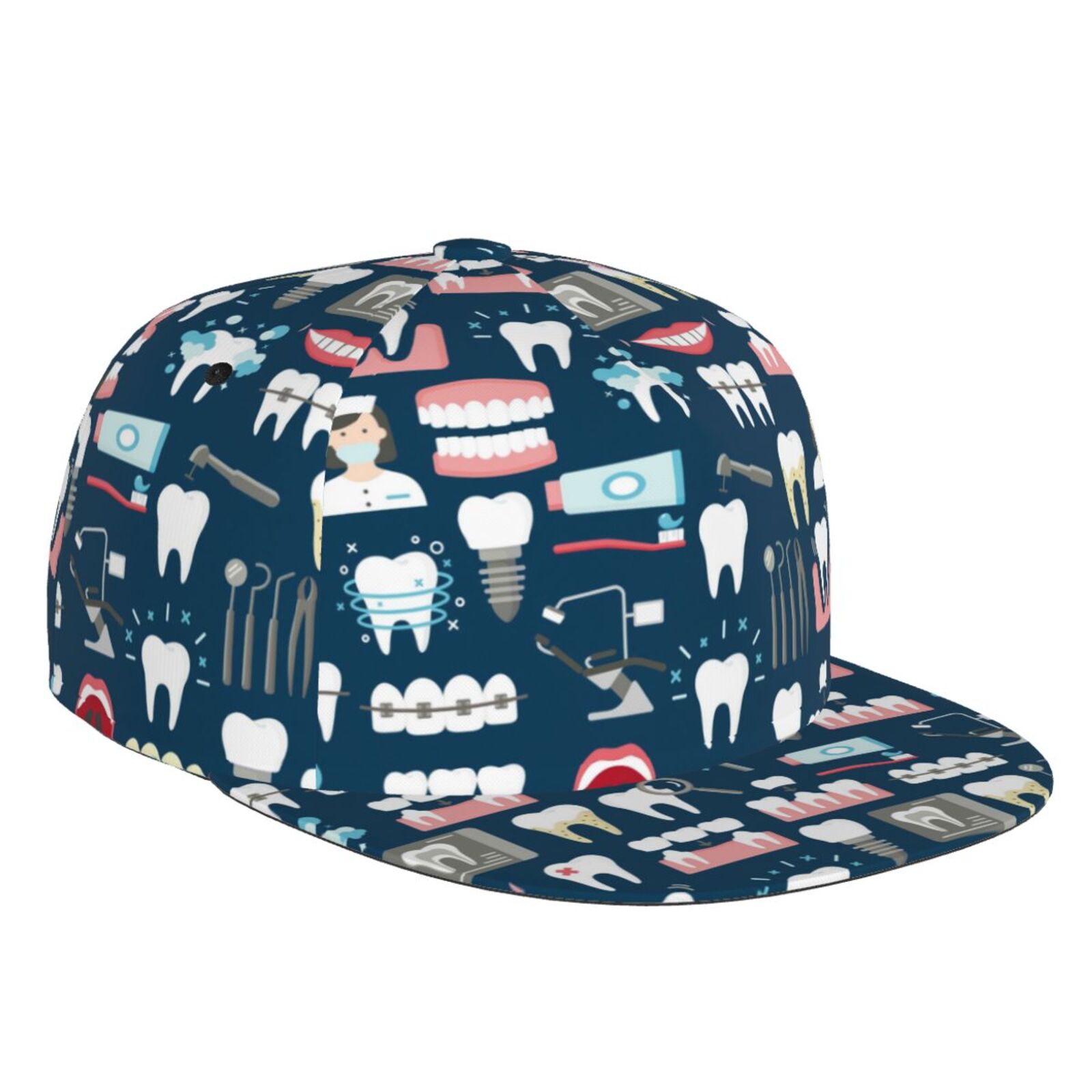 Gaeub Dental Flat Bill Snapback Hats Baseball Caps with Adjustable for ...
