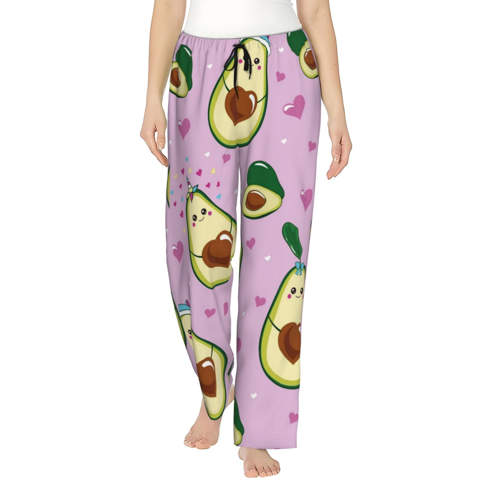 Gaeub Different Avocados Soft Pajama Pants for Women, Wide Leg Comfy ...