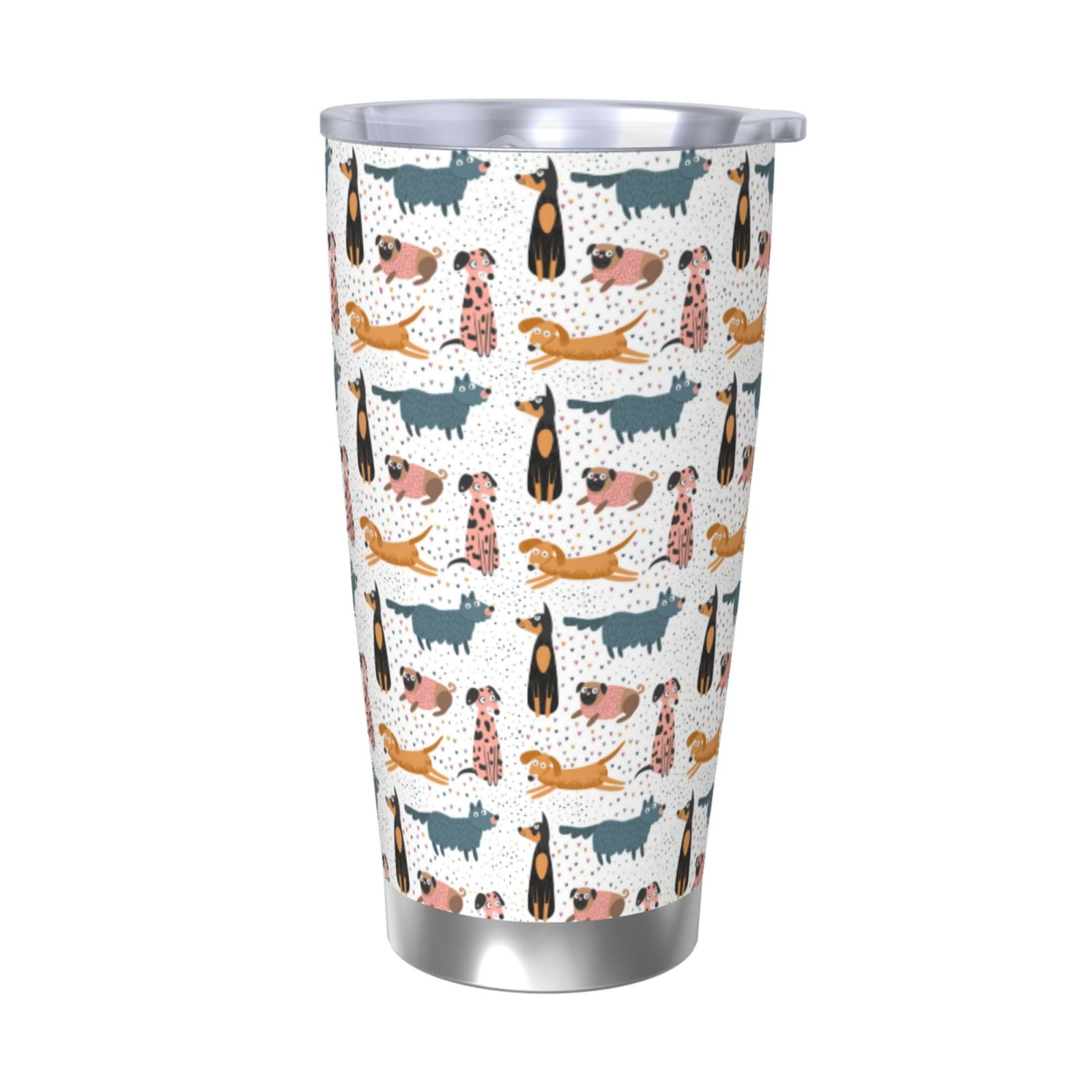 Gaeub Dogs Pug Print 20-Ounce Stainless Steel Car Cup,Tumblers Cups ...