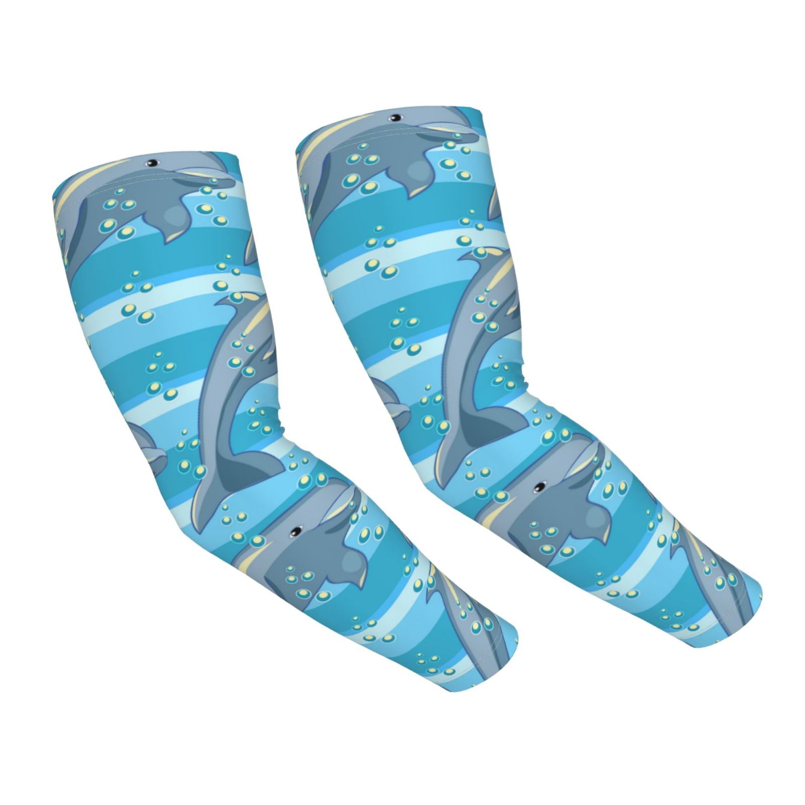 Gaeub Dolphin Cooling Sleeves for Men, Arm Sleeves, UV Sun Protection ...