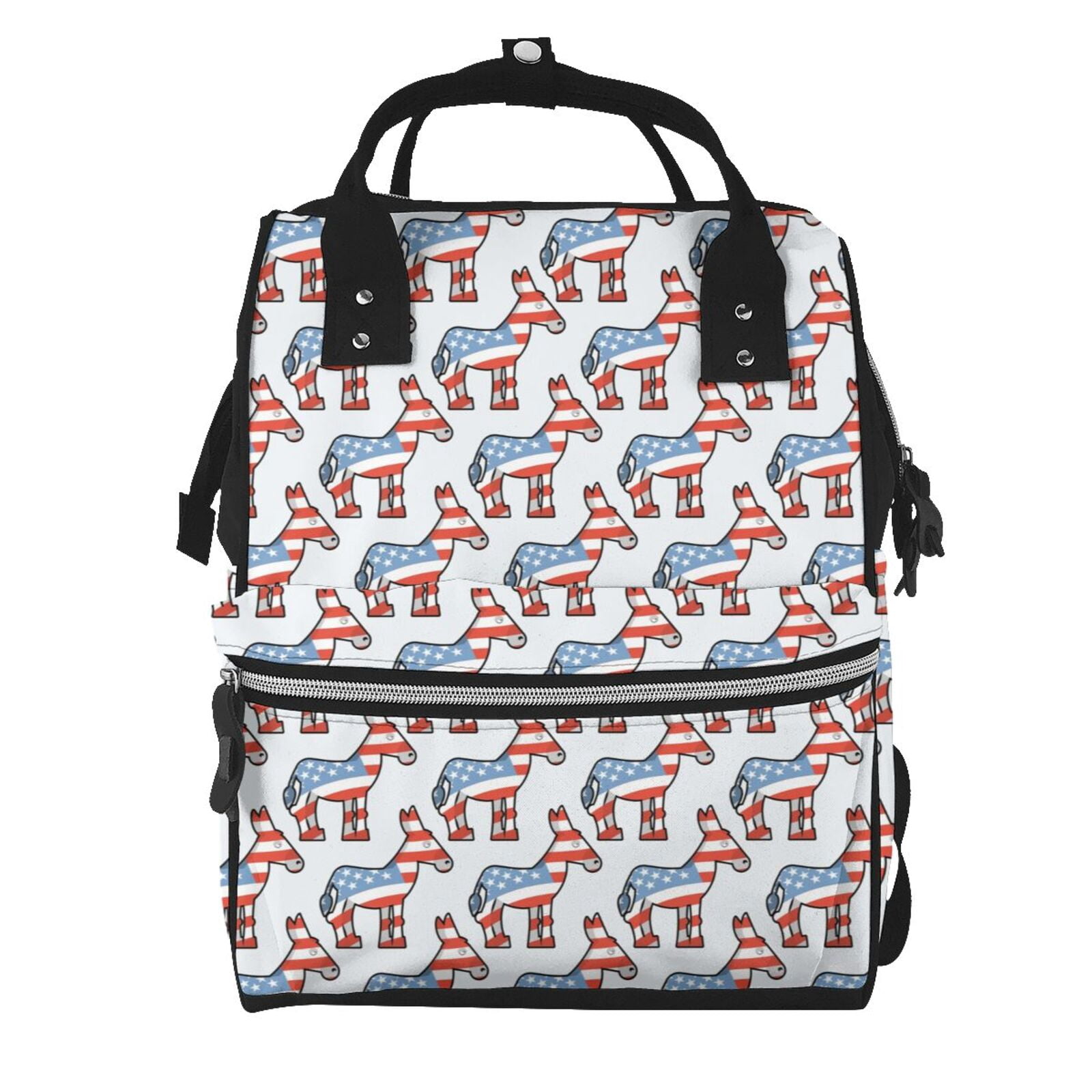 Gaeub Donkey Print Mummy Diaper Bag Backpack,Durable Maternity Baby ...