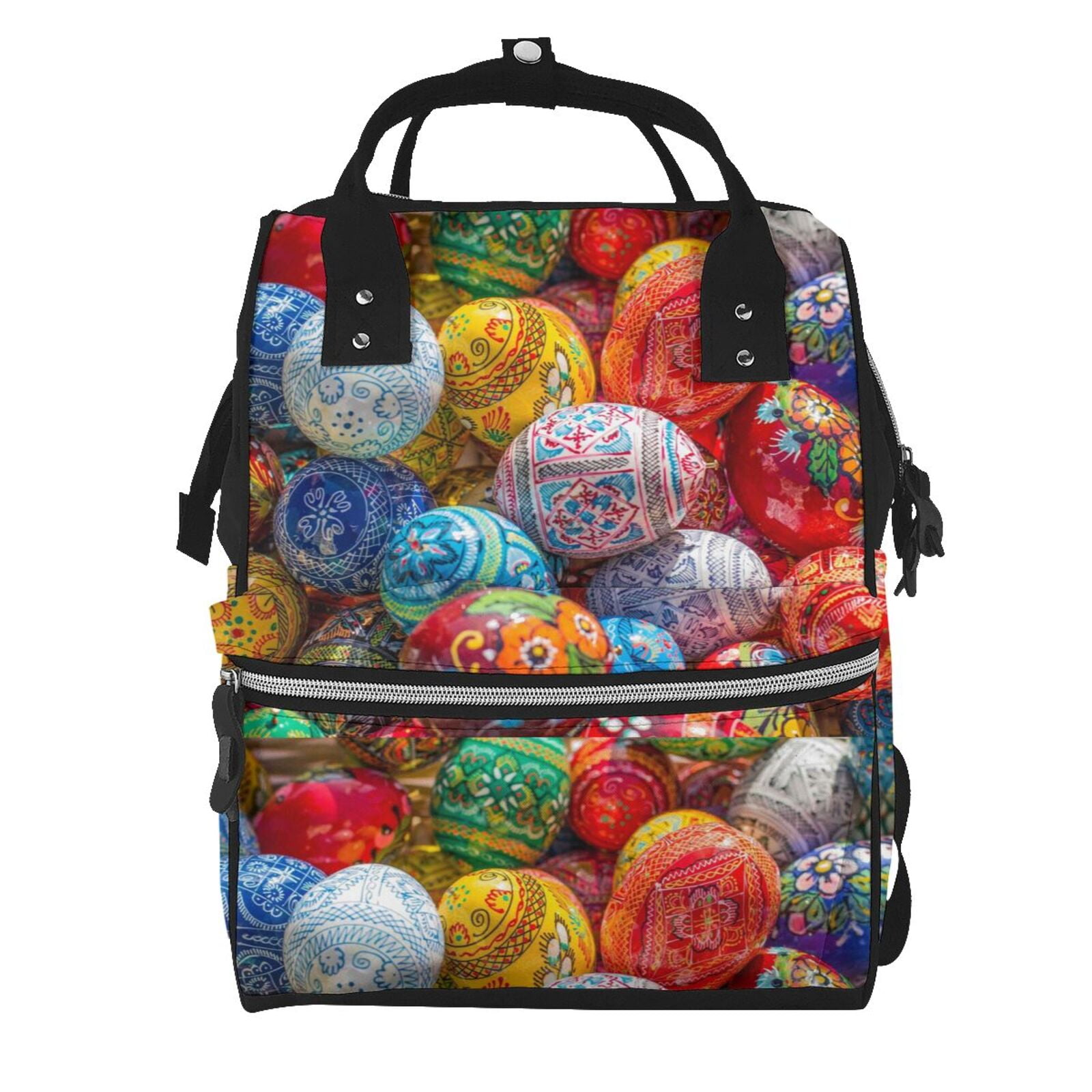 Gaeub Easter Eggs Print Mummy Diaper Bag Backpack,Durable Maternity ...