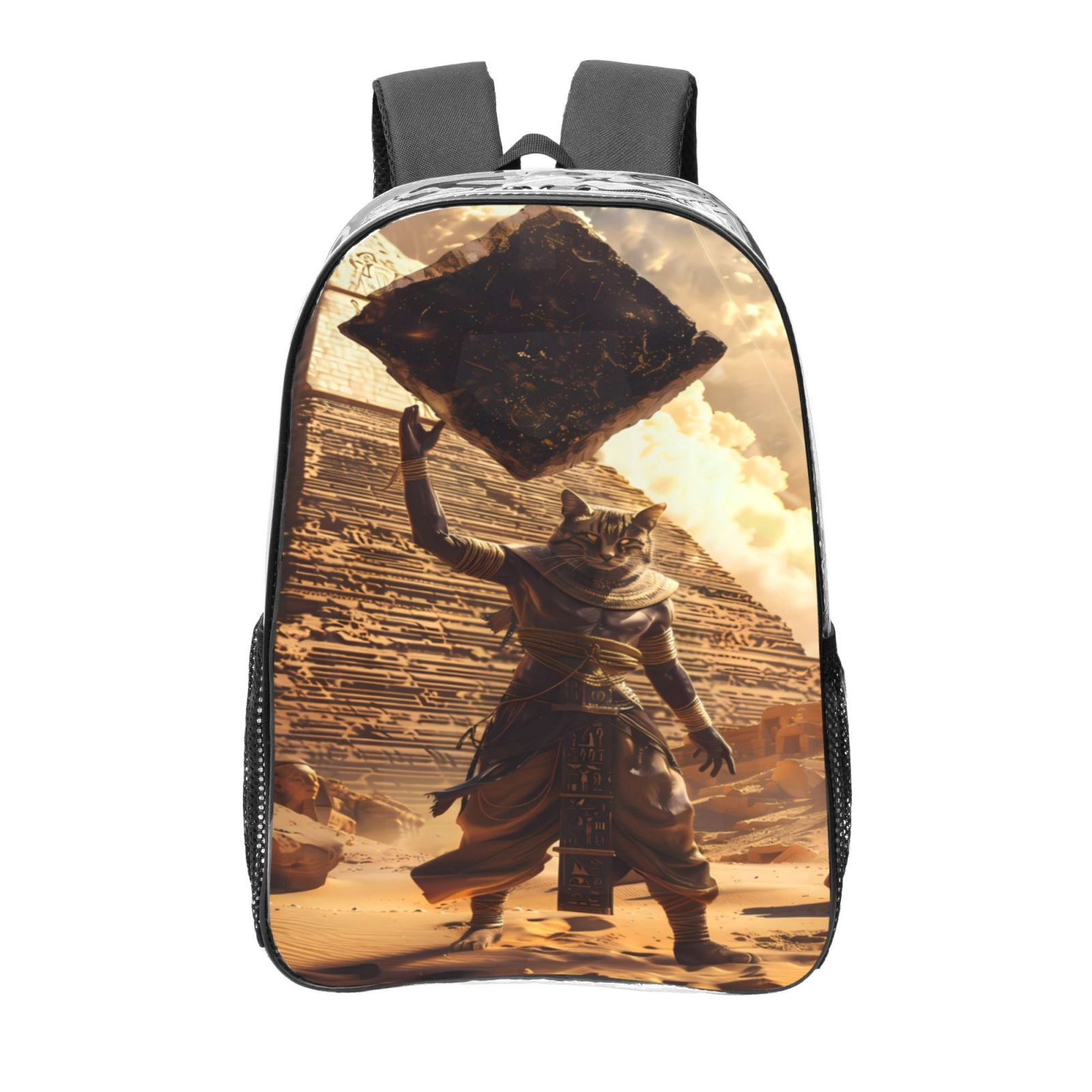 Gaeub Egyptian Cat Pharaoh Magic Print Clear Backpack ,Clear ...