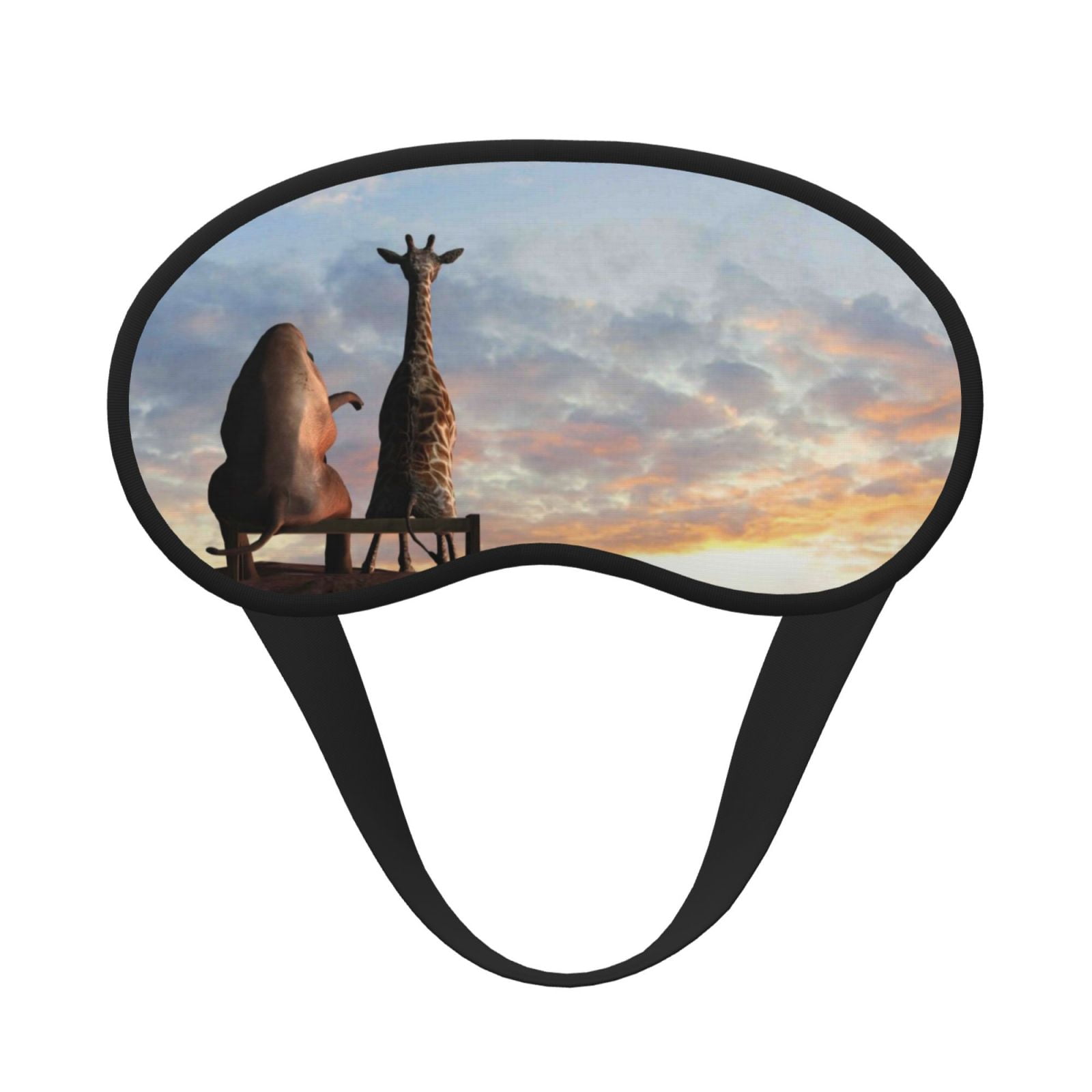 Gaeub Elephant Giraffe Printed Sleep Mask, Eye Masks for Sleeping, Eye ...