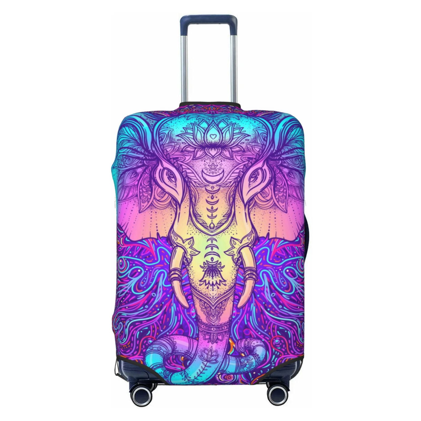 Gaeub Elephant in Tribal Style Elastic Luggage Cover with Concealed ...