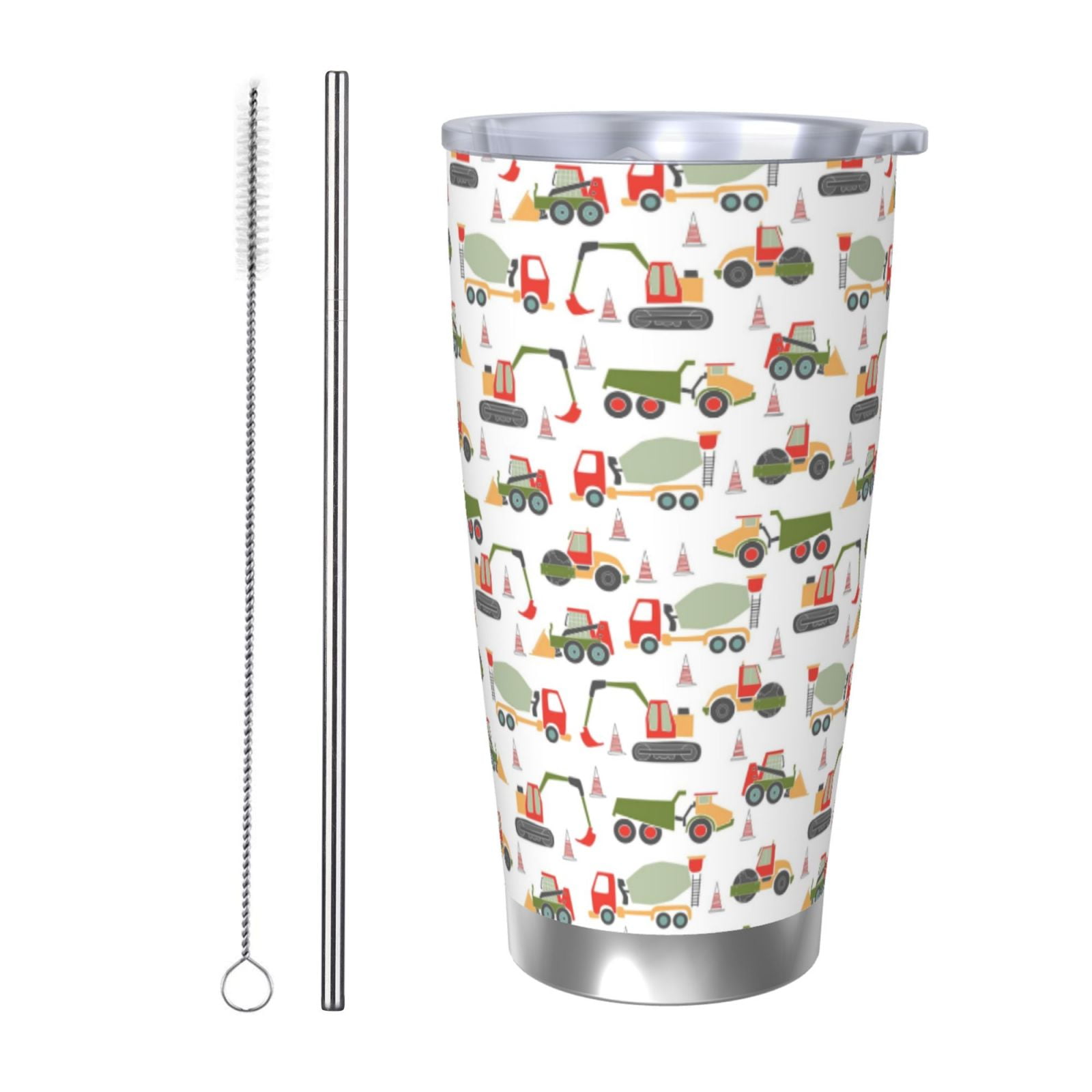 Gaeub Excavator Print 20-Ounce Stainless Steel Car Cup,Tumblers Cups ...