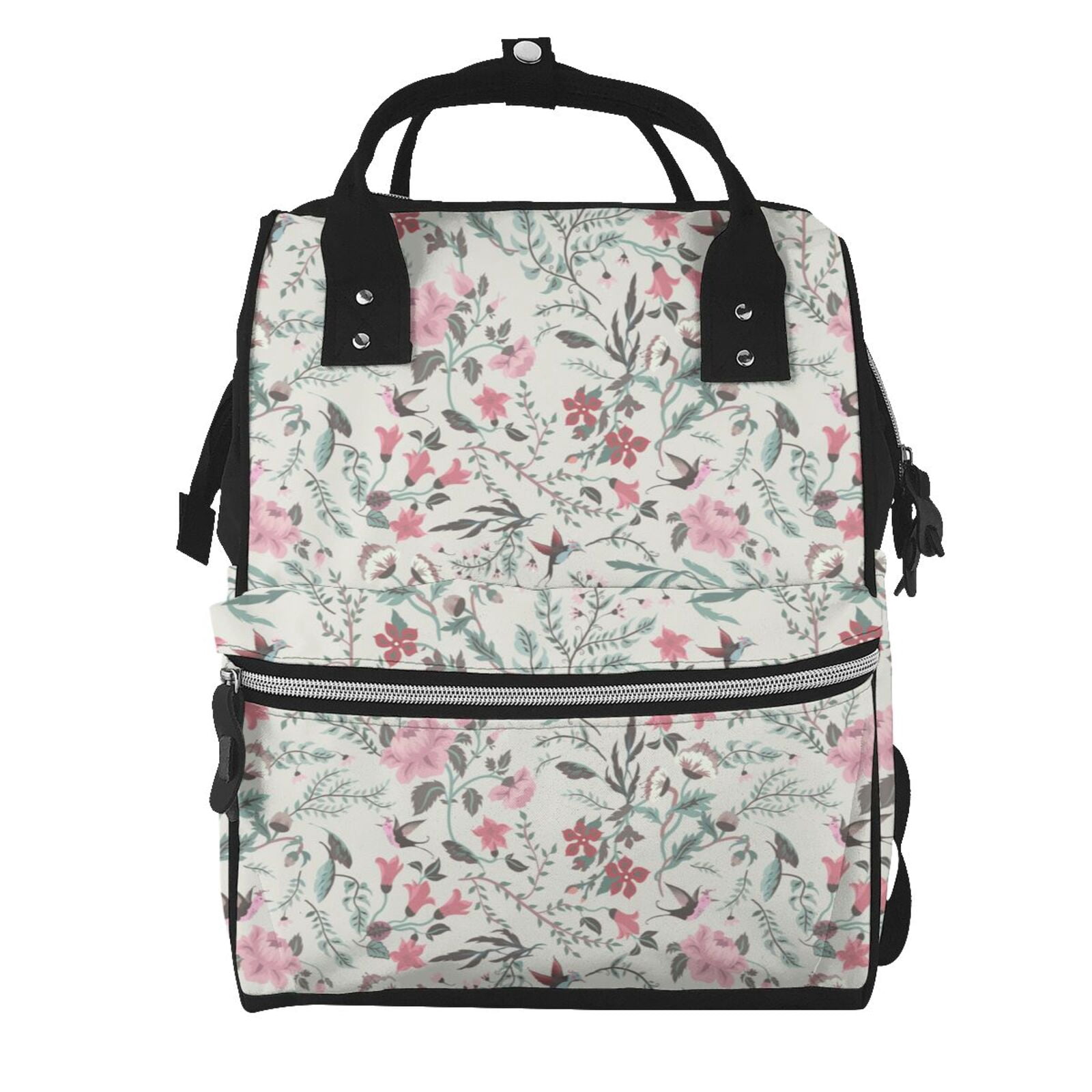 Gaeub Fairy Floral Print Mummy Diaper Bag Backpack,Durable Maternity ...