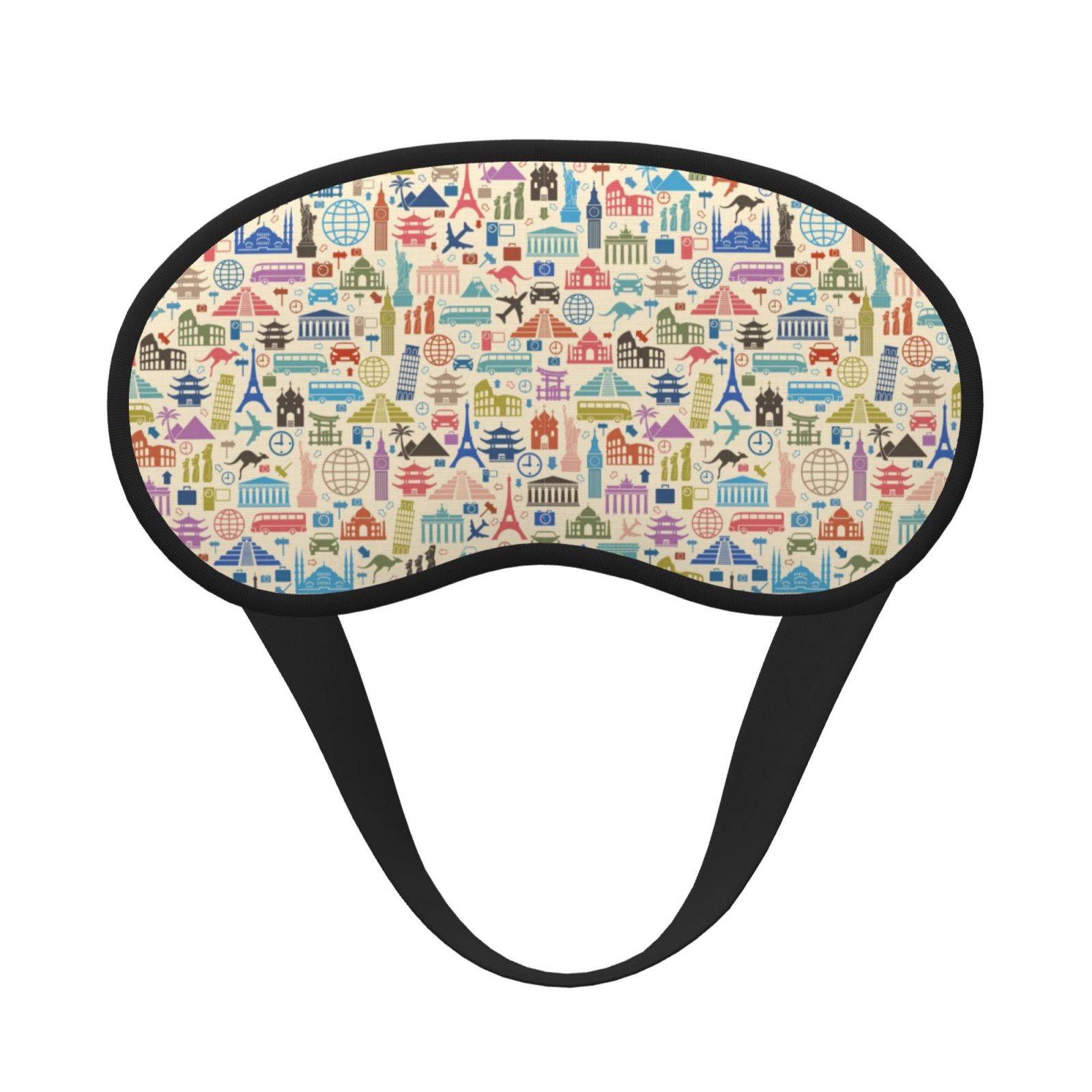 Gaeub Famous Places Printed Sleep Mask, Eye Masks for Sleeping, Eye ...