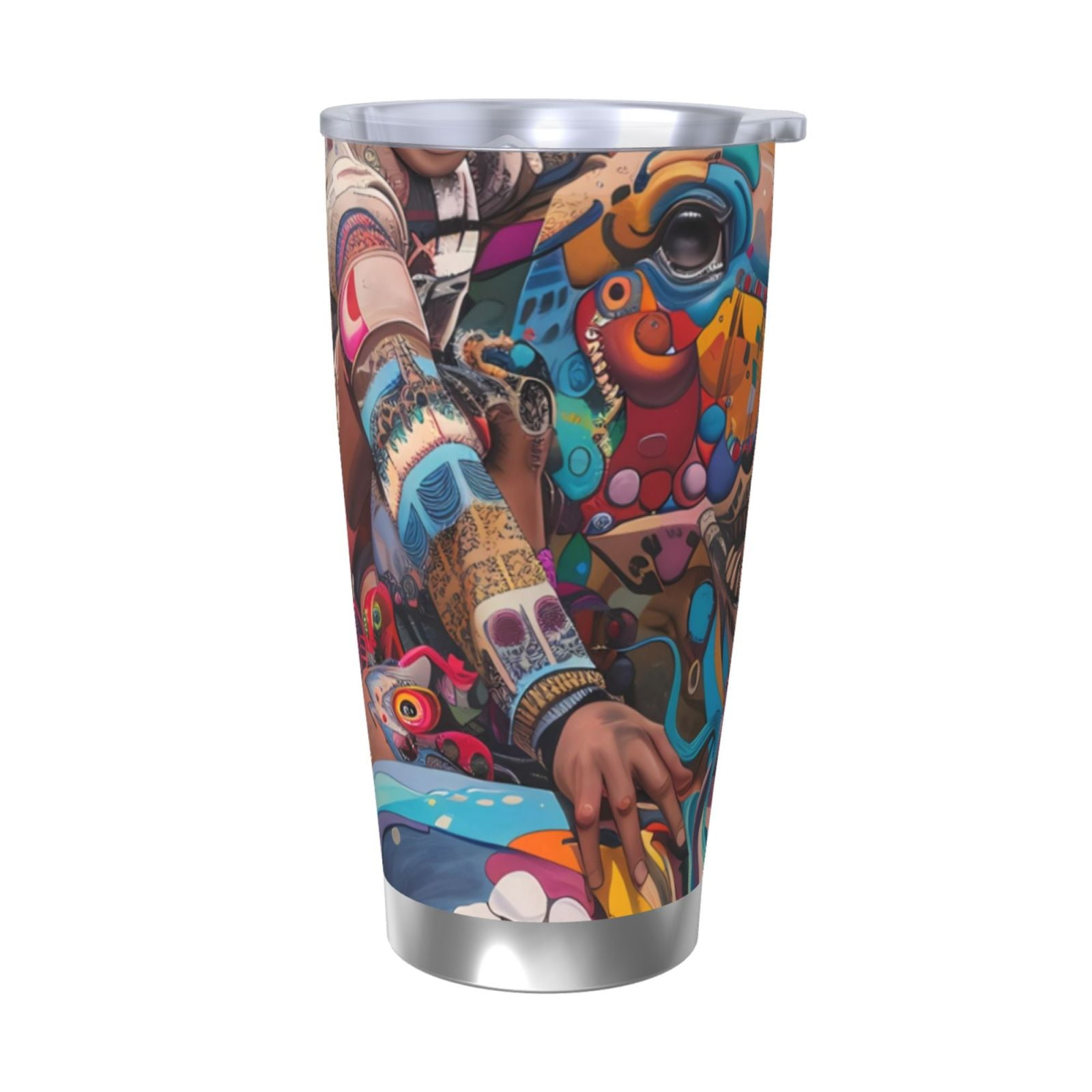 Gaeub Fantasy Colorful Beast Print 20-Ounce Stainless Steel Car Cup ...