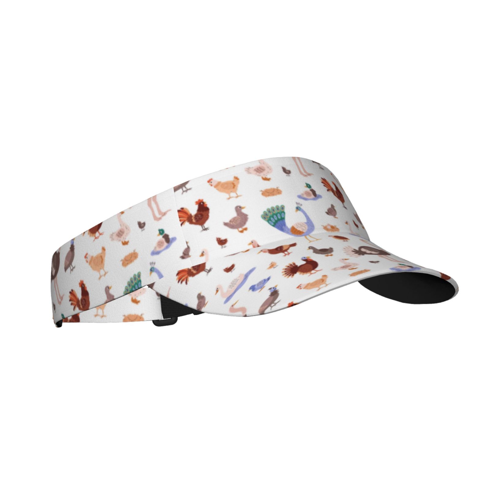 Gaeub Farm Birds Goose Printed Sport Sun Visor Hats ,Adjustable Empty ...
