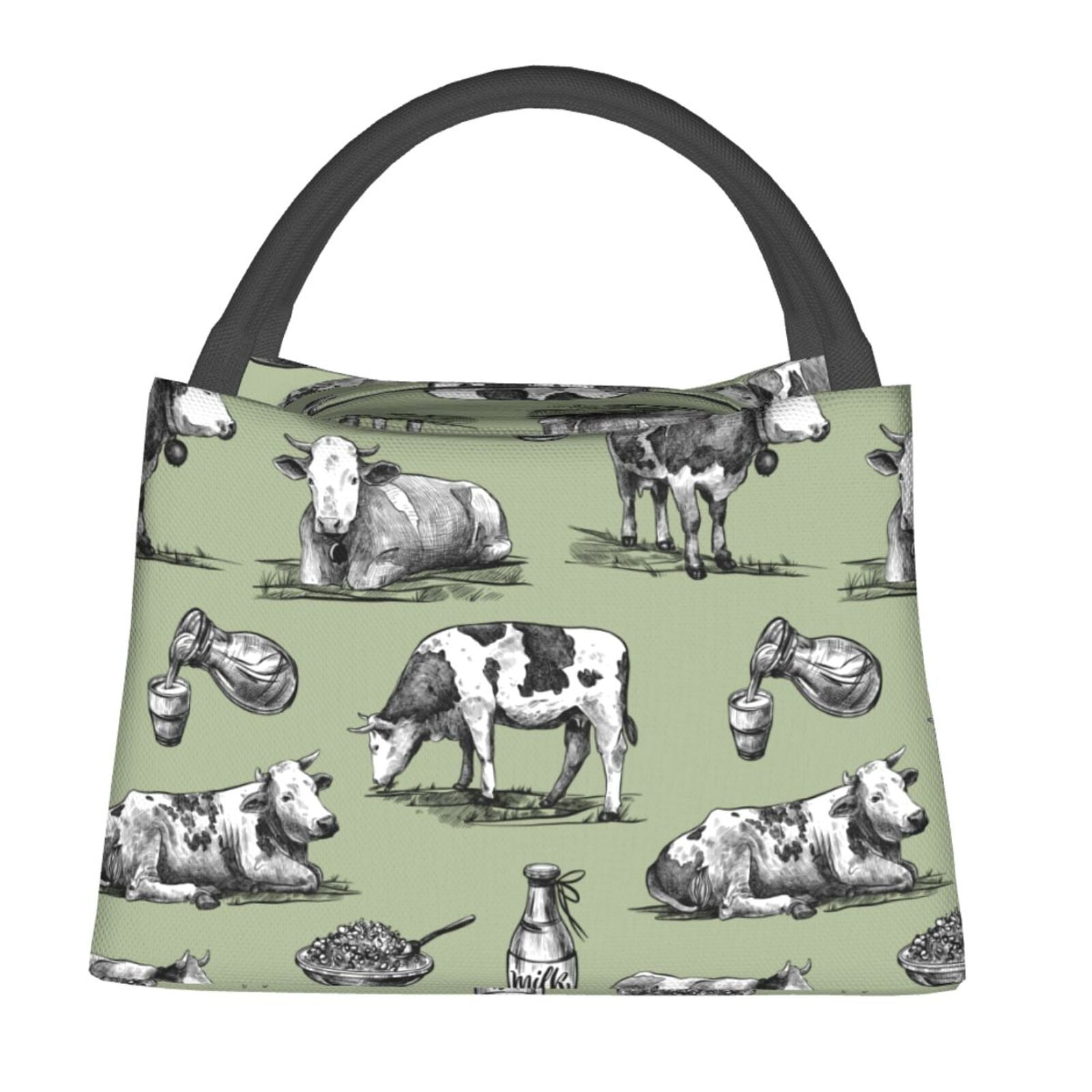 Gaeub Farm Cows Collapsible Cooler Bag Insulated,Leakproof Food Bag for ...