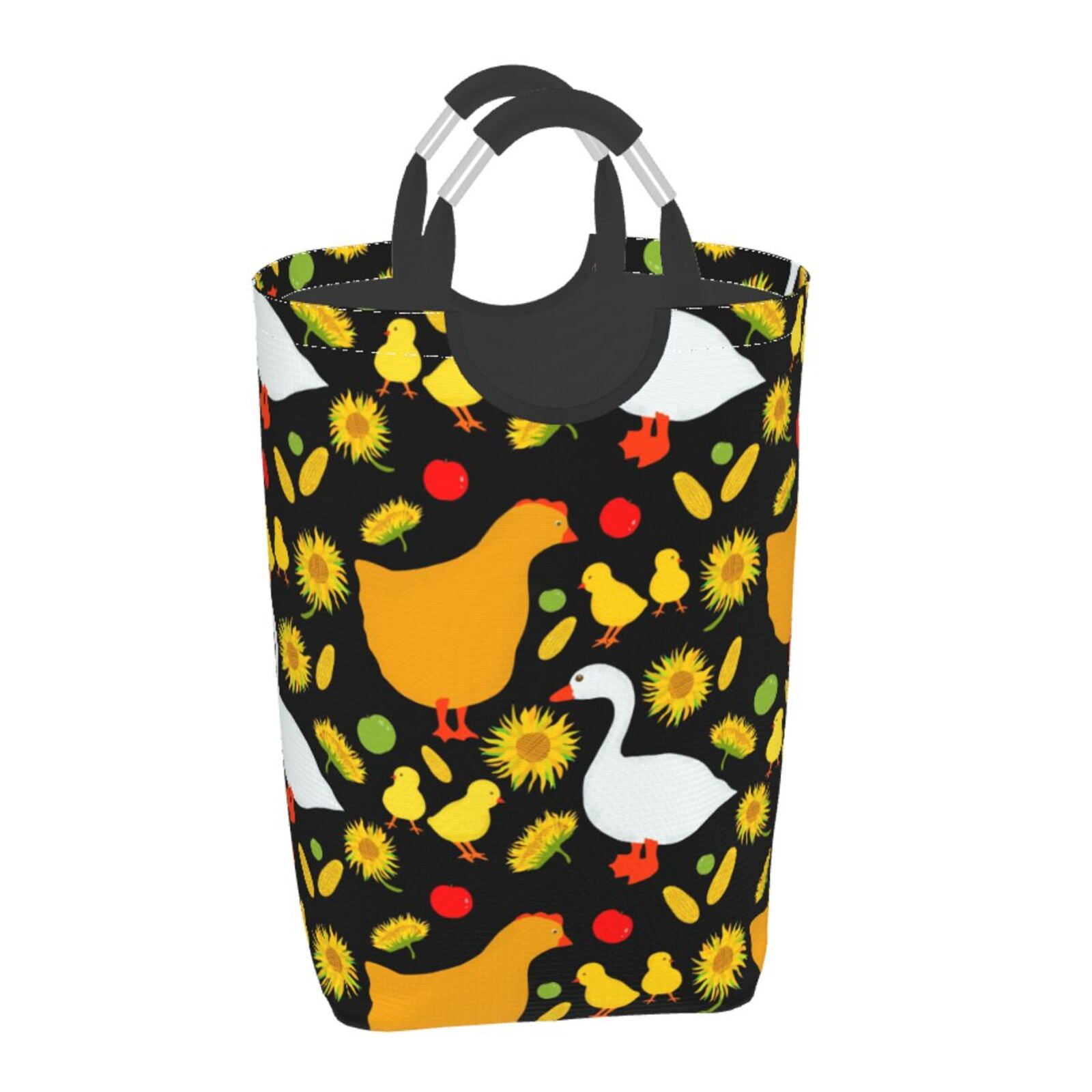 Gaeub Farm Goose Print 50L Large Laundry Hampers with Handles ...
