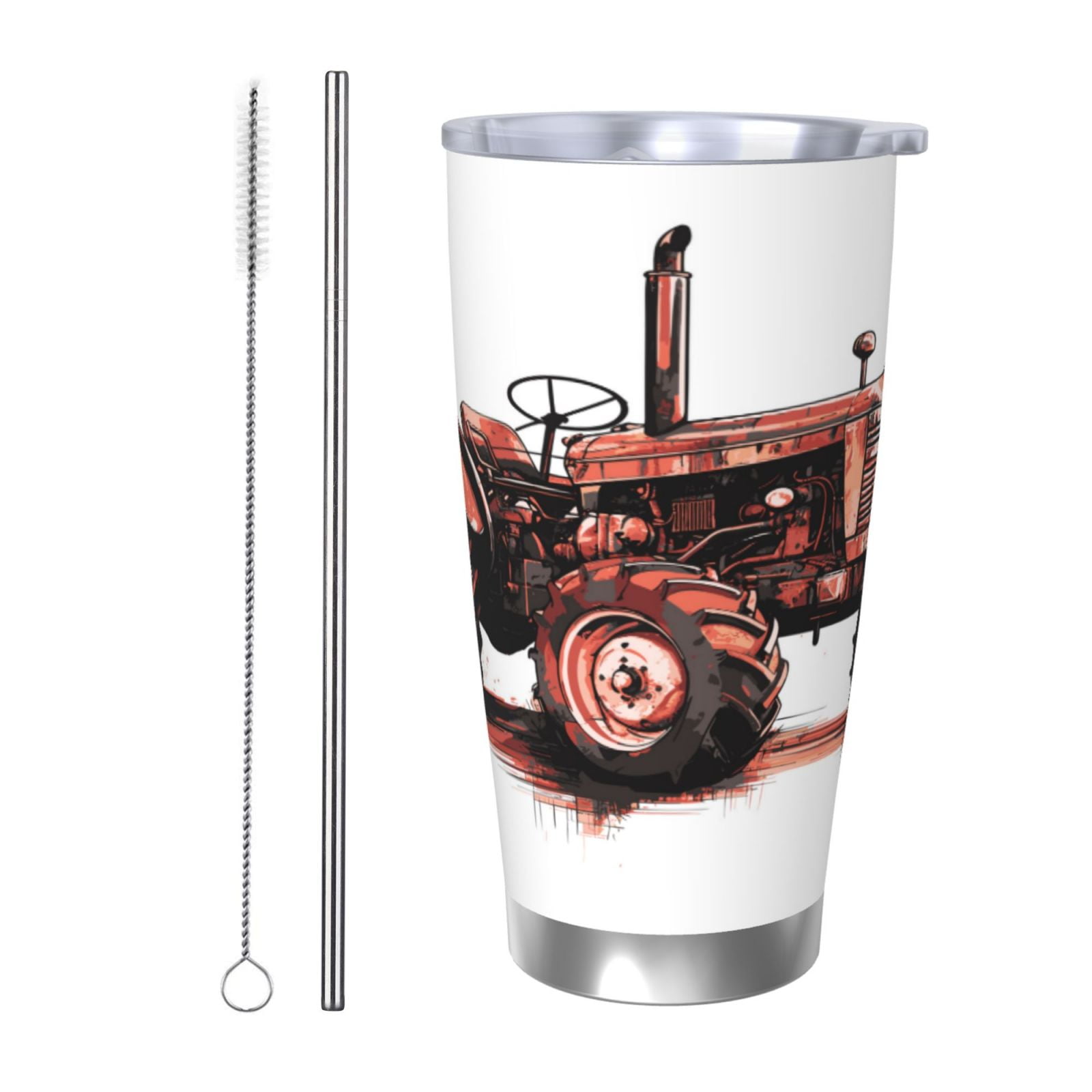 Gaeub Farm Tractor Print 20-Ounce Stainless Steel Car Cup,Tumblers Cups ...