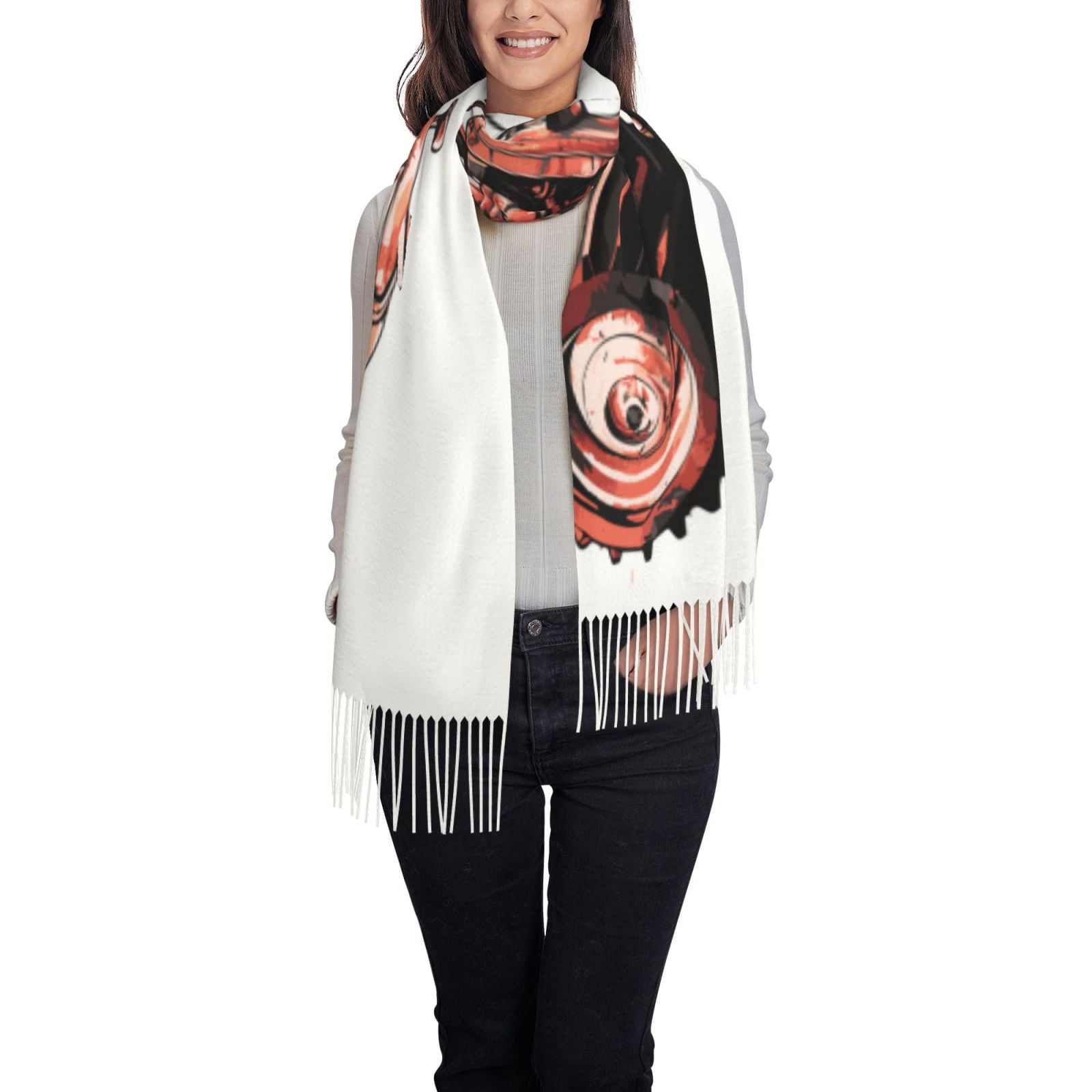 Gaeub Farm Tractor Print Tassel Scarf,Wraps Scarves for Women,Winter ...