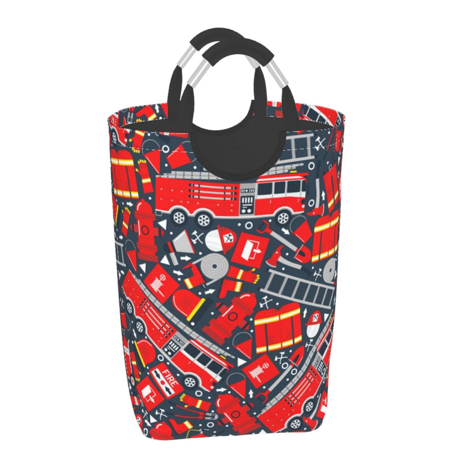 Gaeub Fire Sign Print 50L Large Laundry Hampers with Handles ...
