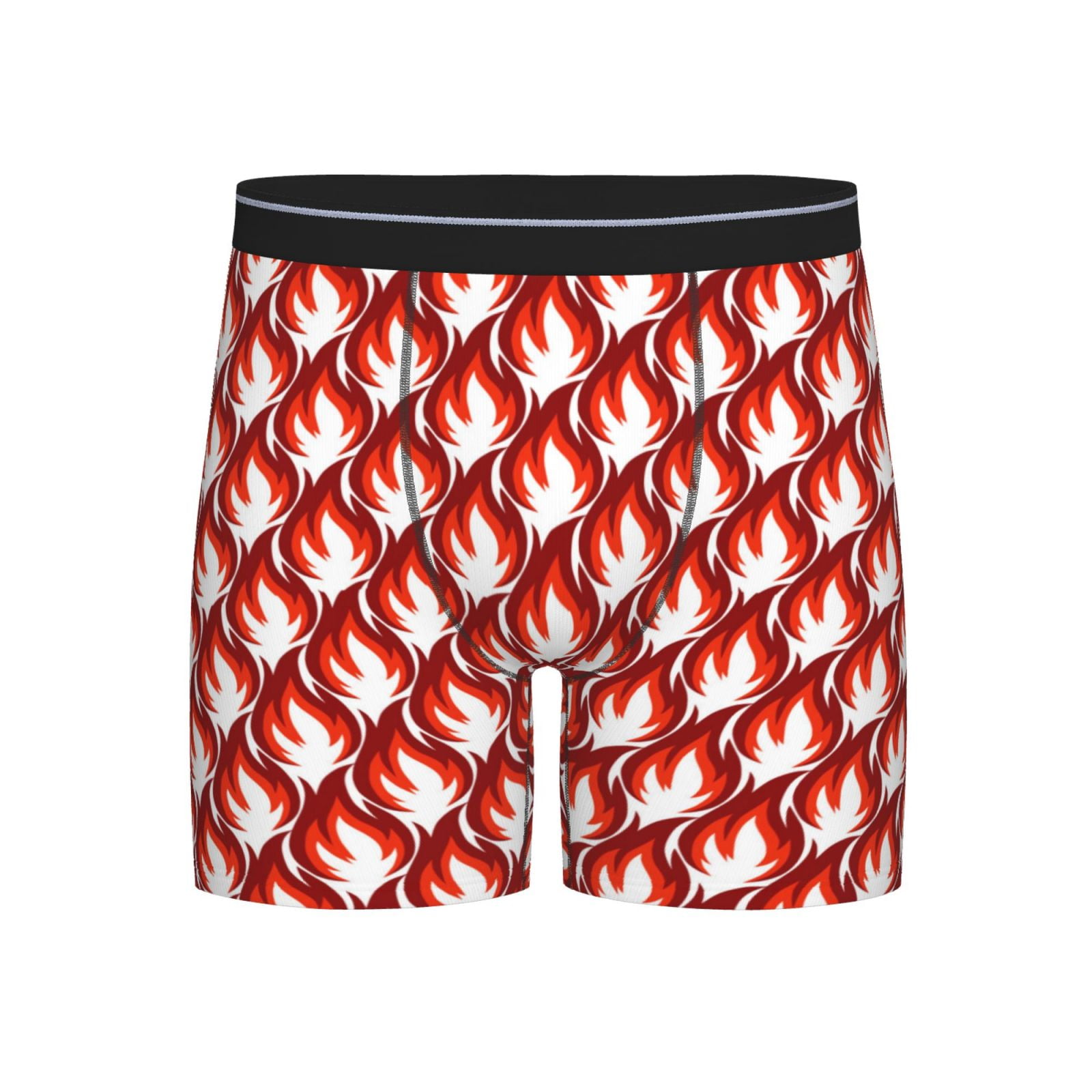 Gaeub Fire Symbols Print Men’s Underwear Boxer Briefs,Men's Tag-Free ...