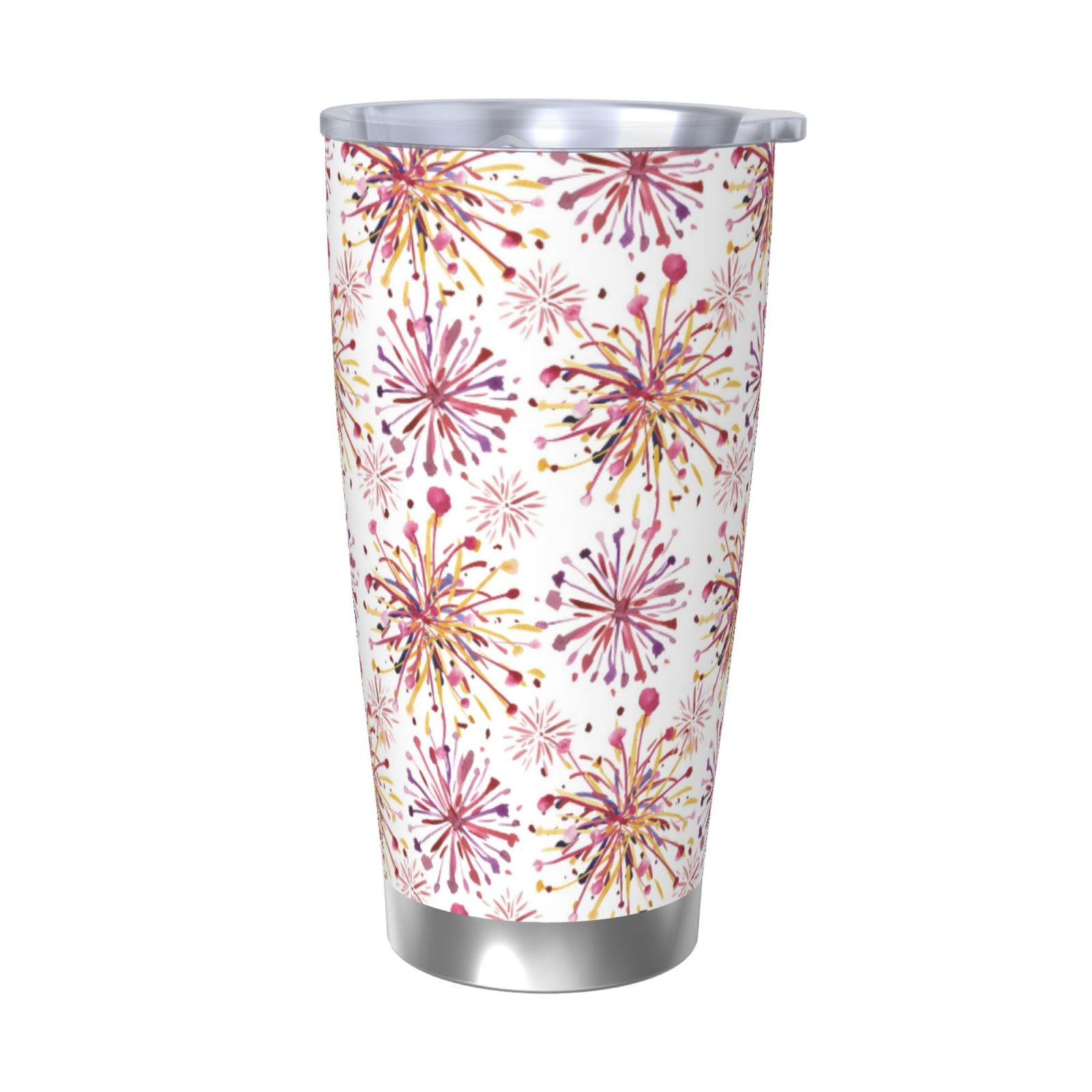 Gaeub Fireworks Print 20-Ounce Stainless Steel Car Cup,Tumblers Cups ...