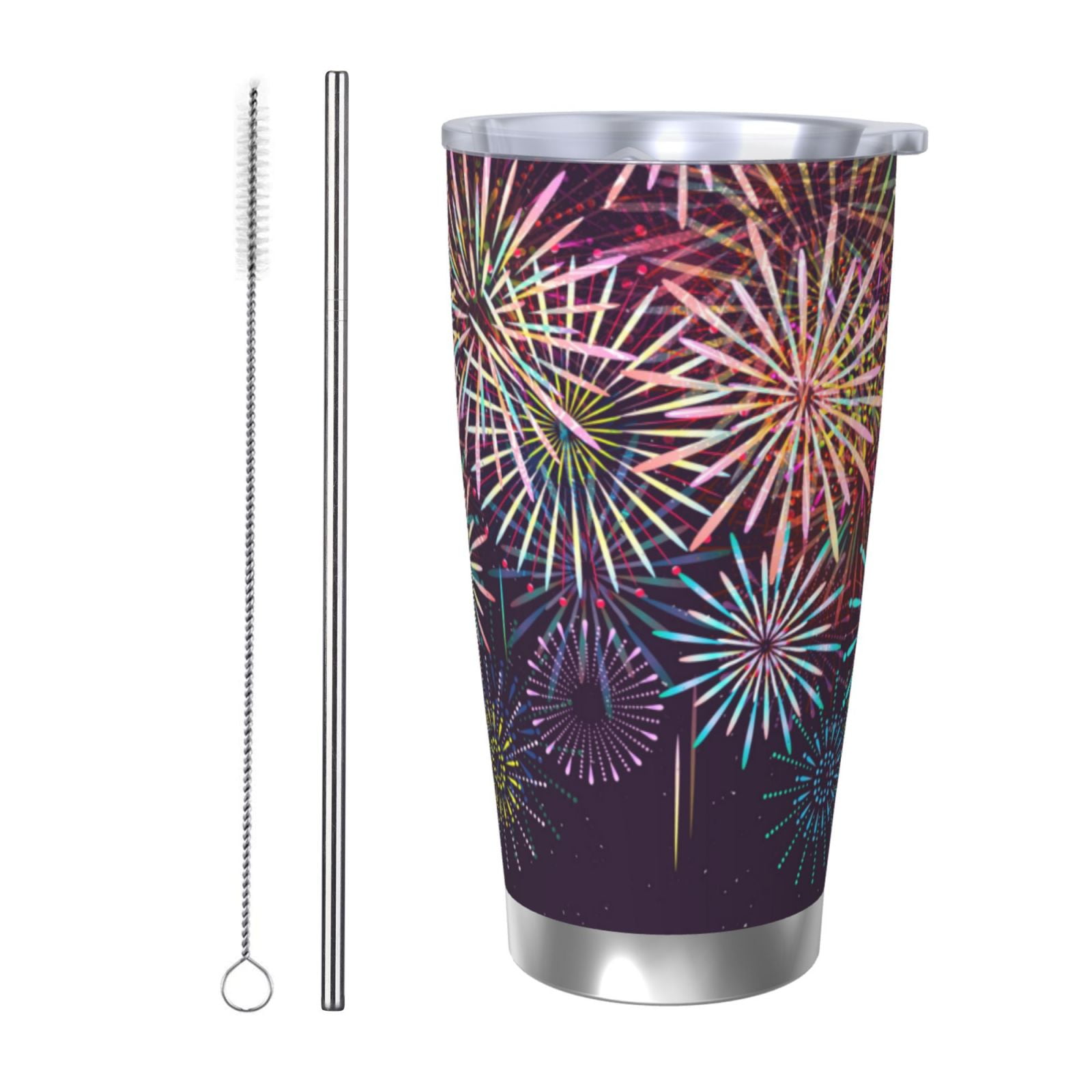 Gaeub Fireworks2 Print 20-Ounce Stainless Steel Car Cup,Tumblers Cups ...