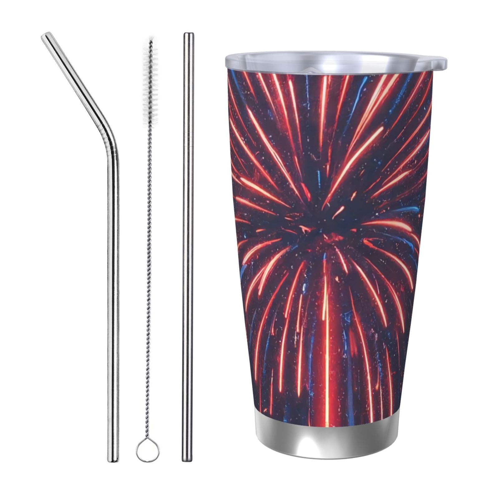 Gaeub Fireworks3 Print 20-Ounce Stainless Steel Car Cup,Tumblers Cups ...