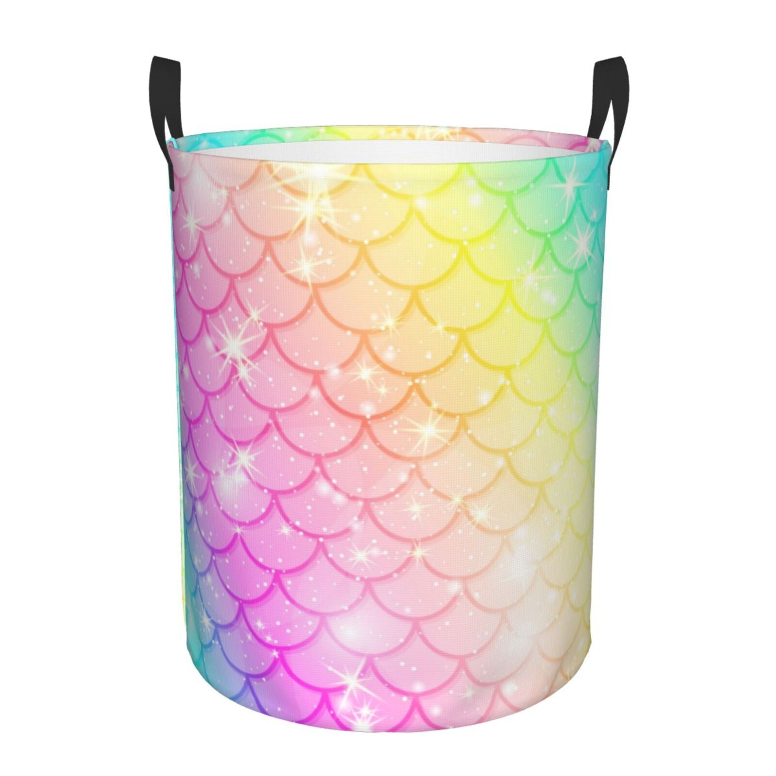Gaeub Fish Scale Dirty Clothes Storage Basket, Toy Storage Bin for ...