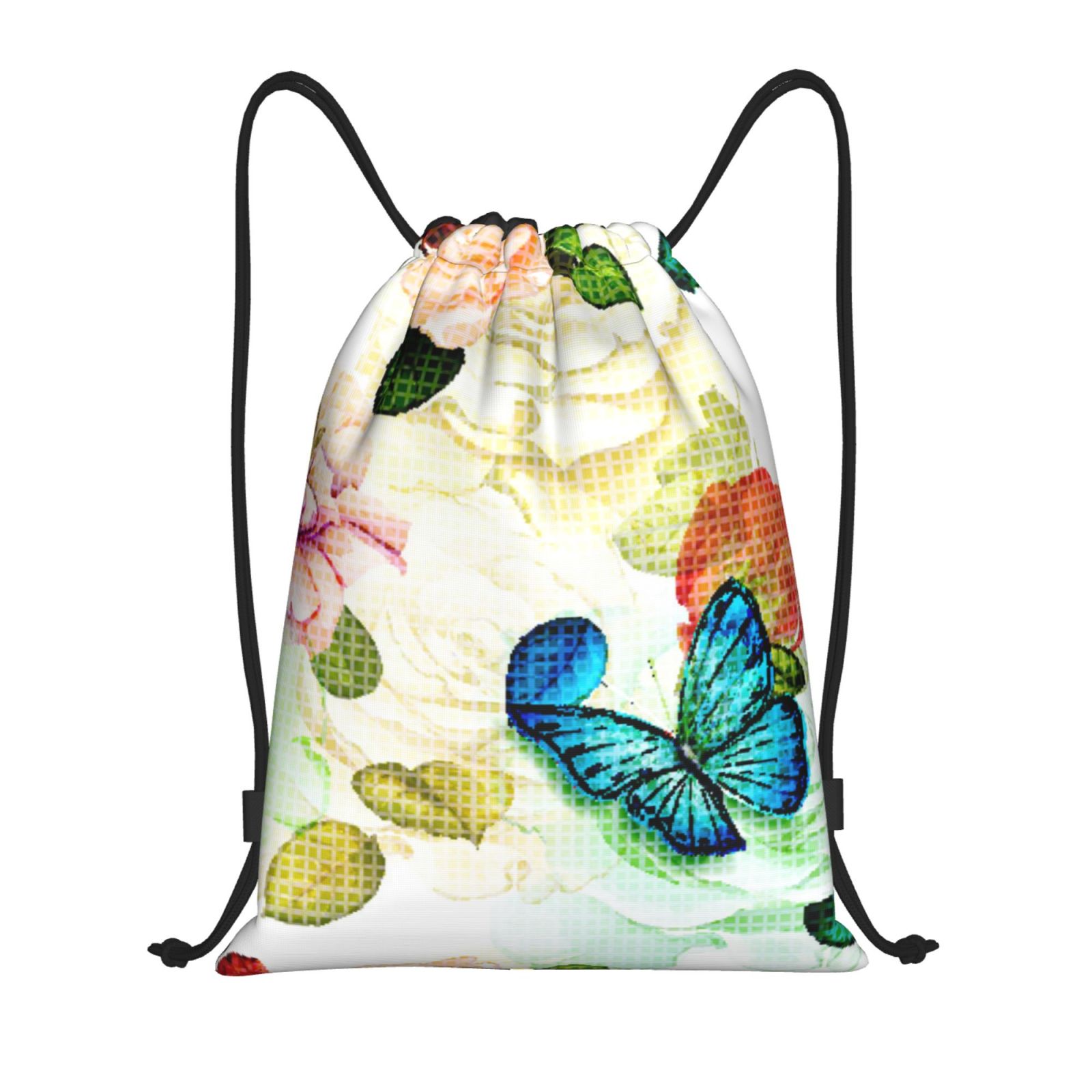 Gaeub Floral Vintage Drawstring Backpack Bag Sport Gym Sackpack Heavy ...