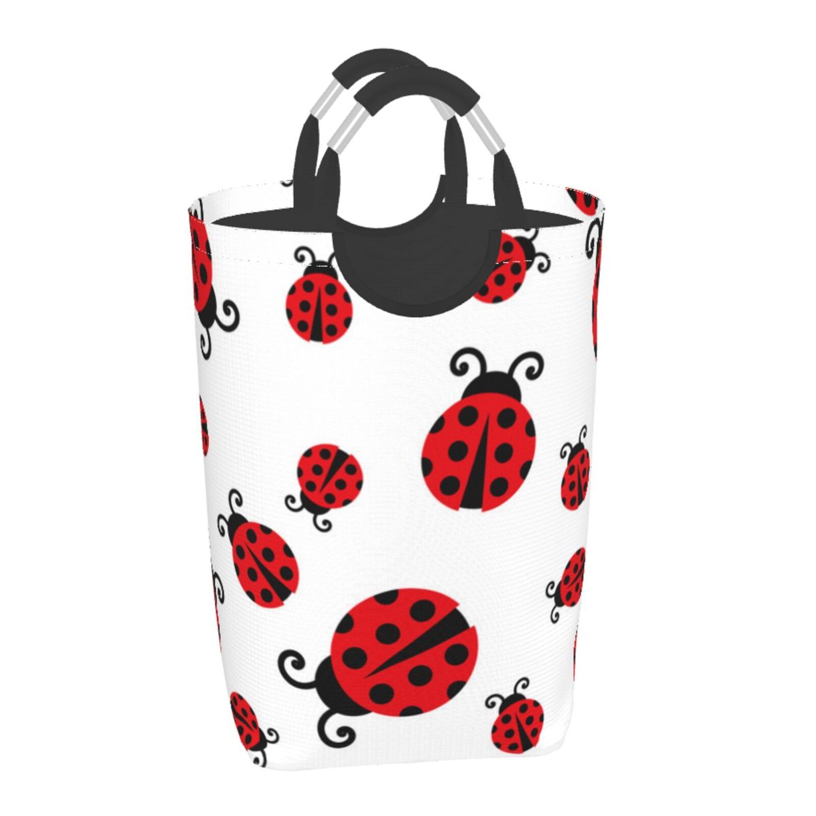 Gaeub Fly Flying Ladybug Print 50L Large Laundry Hampers with Handles ...