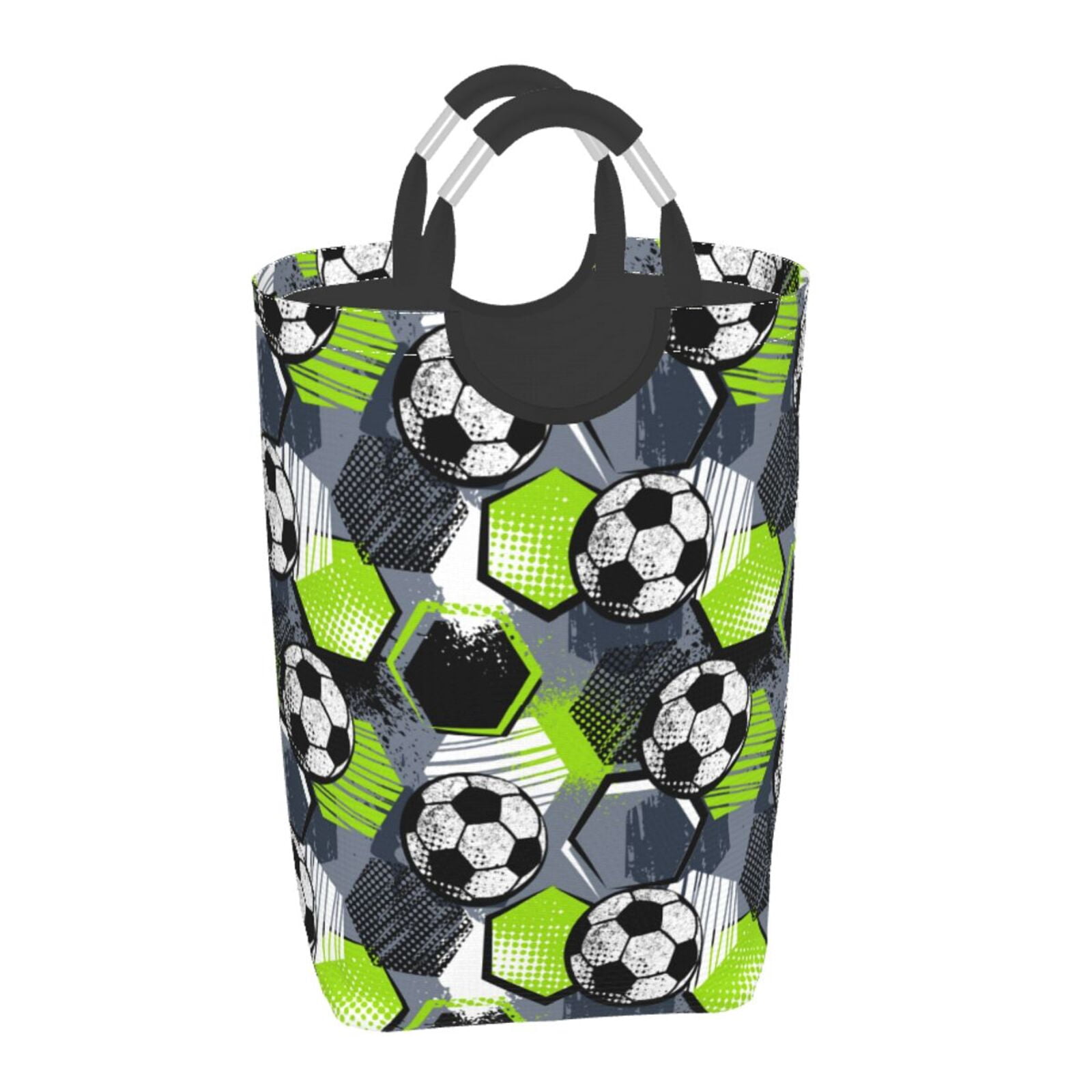 Gaeub Football Print 50L Large Laundry Hampers with Handles ...