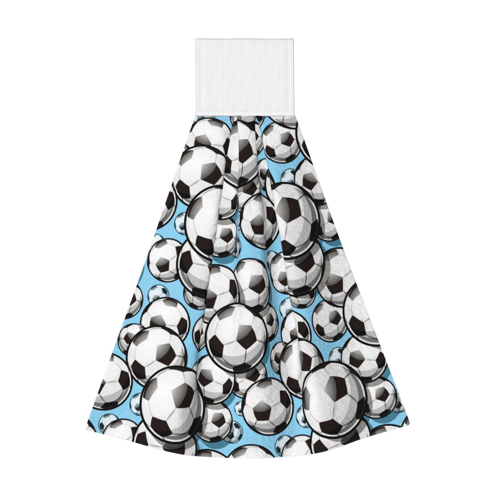 Gaeub Football Soccer Ball Print Hand Towels with Hook,Hanging Tie ...