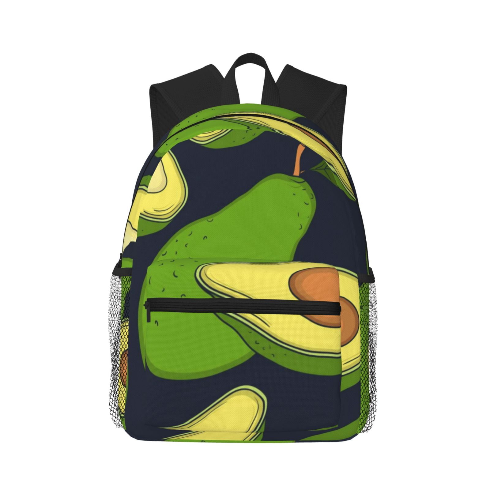 Gaeub Fresh Avocado School Backpack Waterproof Bookbag for Men Women ...