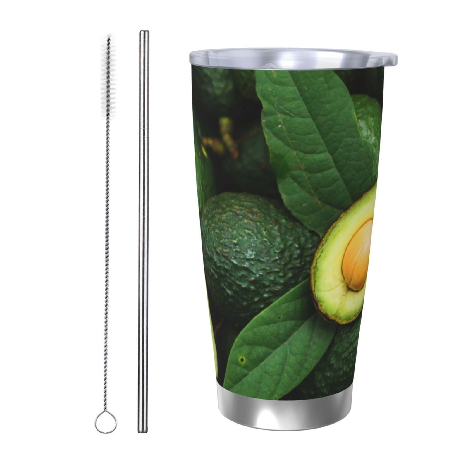 Gaeub Fresh Avocados Print 20-Ounce Stainless Steel Car Cup,Tumblers ...