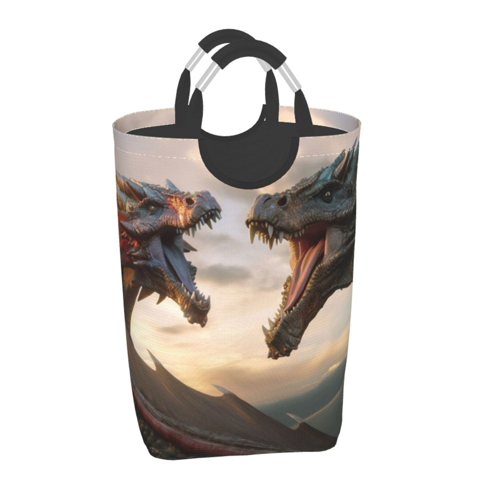 Gaeub Friendship Dragon Print 50L Large Laundry Hampers with Handles ...