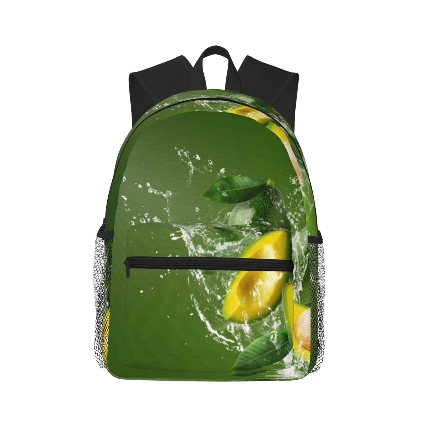 Gaeub Friut Avocado School Backpack Waterproof Bookbag for Men Women ...