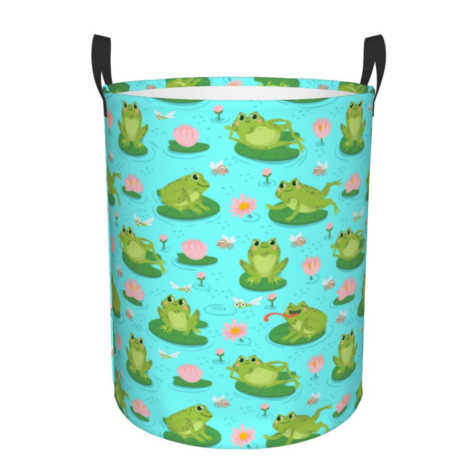 Gaeub Frogs And Aquatic Plants Dirty Clothes Storage Basket, Toy ...