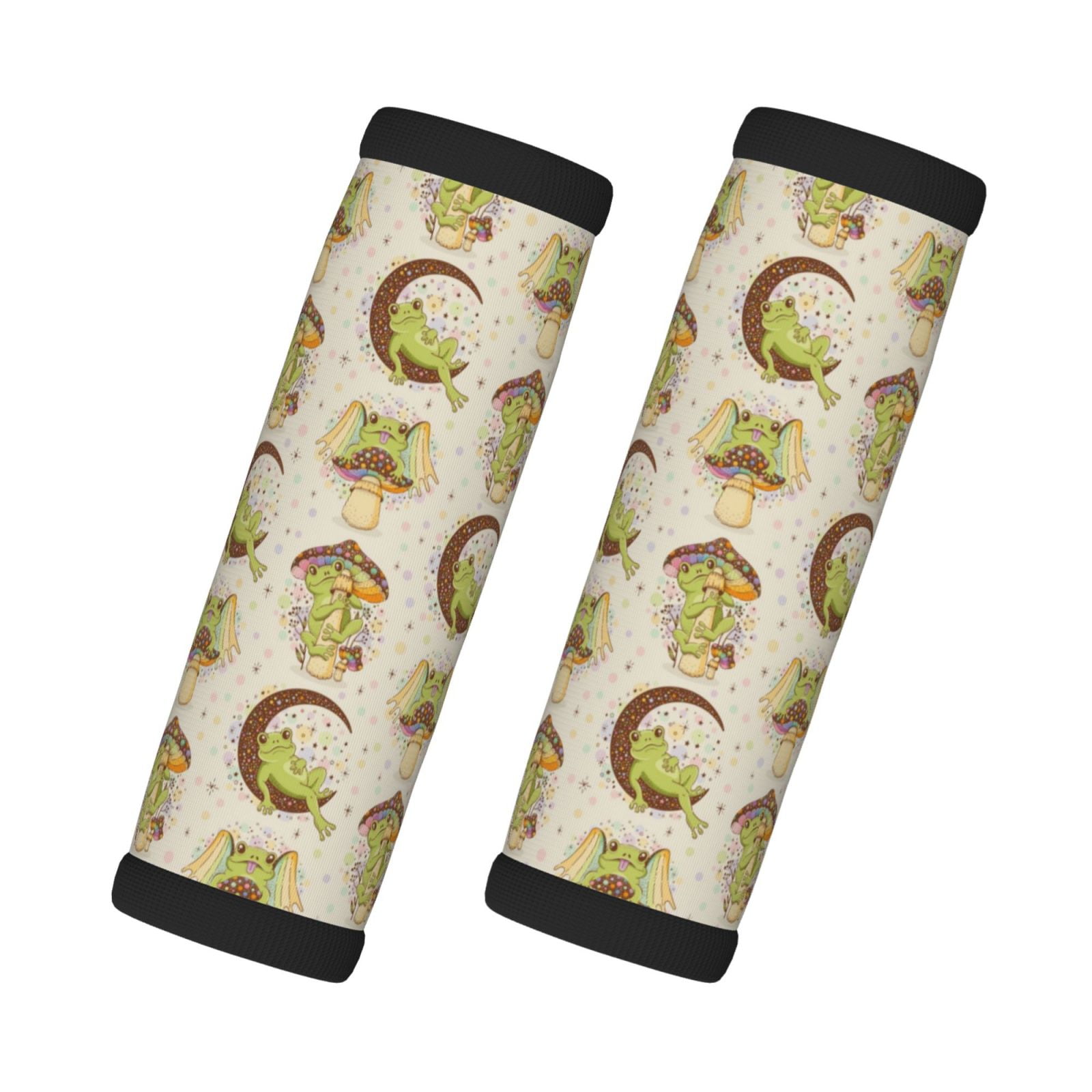 Gaeub Frogs Print Luggage Handles Wrap Grips 2 Packs,Handle Covers for ...