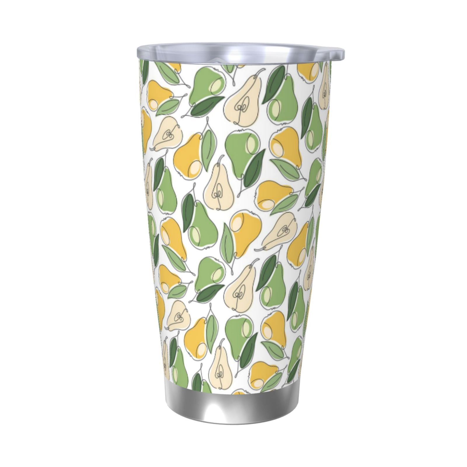 Gaeub Fruit Pears Print 20-Ounce Stainless Steel Car Cup,Tumblers Cups ...