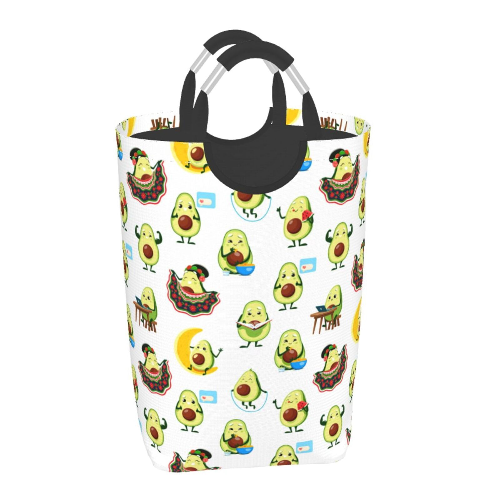 Gaeub Funny Avocado In Mexican Clothes Print 50L Large Laundry Hampers ...