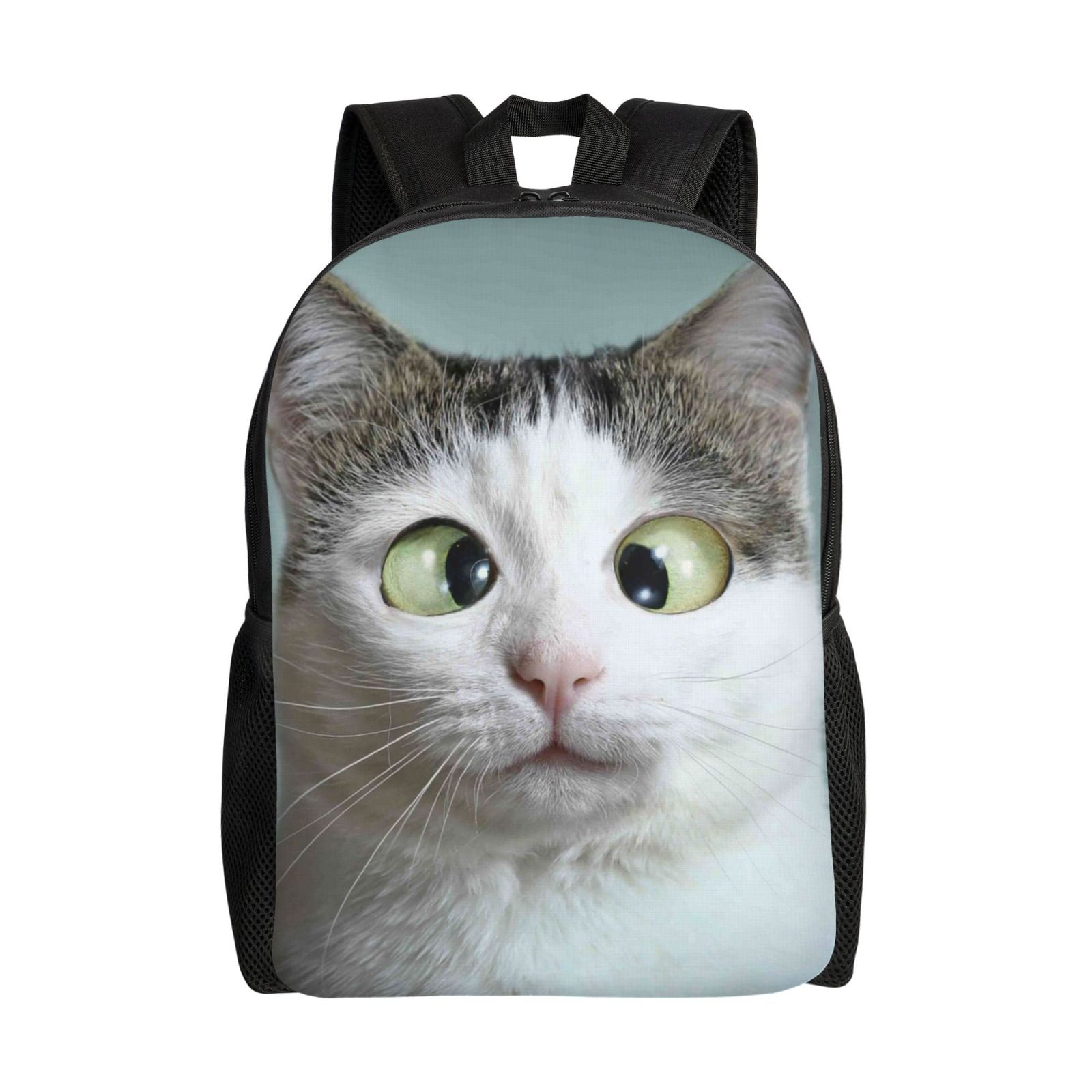 Gaeub Funny Cat Print Unisex Backpacks, College Bookbag,Daypack with ...