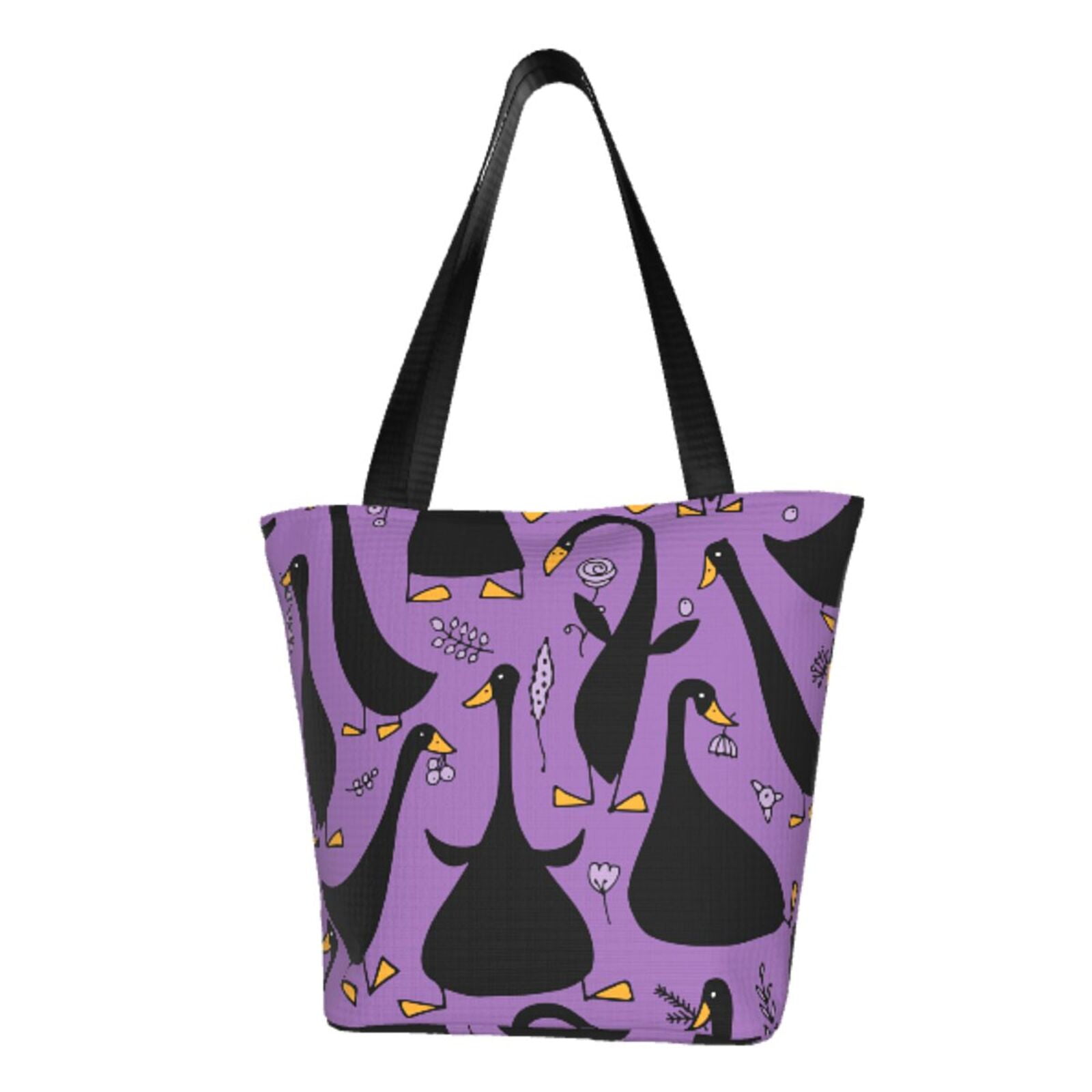 Gaeub Funny Goose Printed Tote Bag Grocery Bag Reusable Shoulder Bag ...