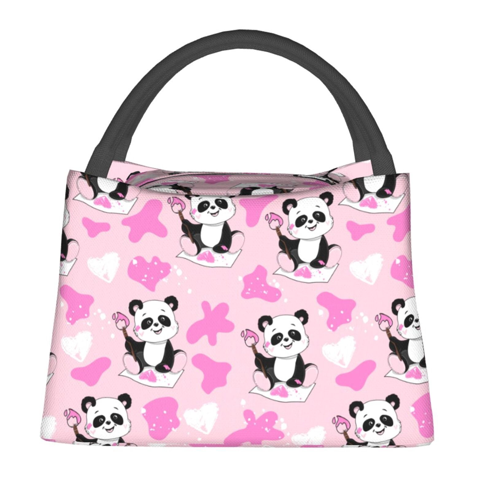 Gaeub Funny Panda Draws A Heart Collapsible Cooler Bag Insulated ...