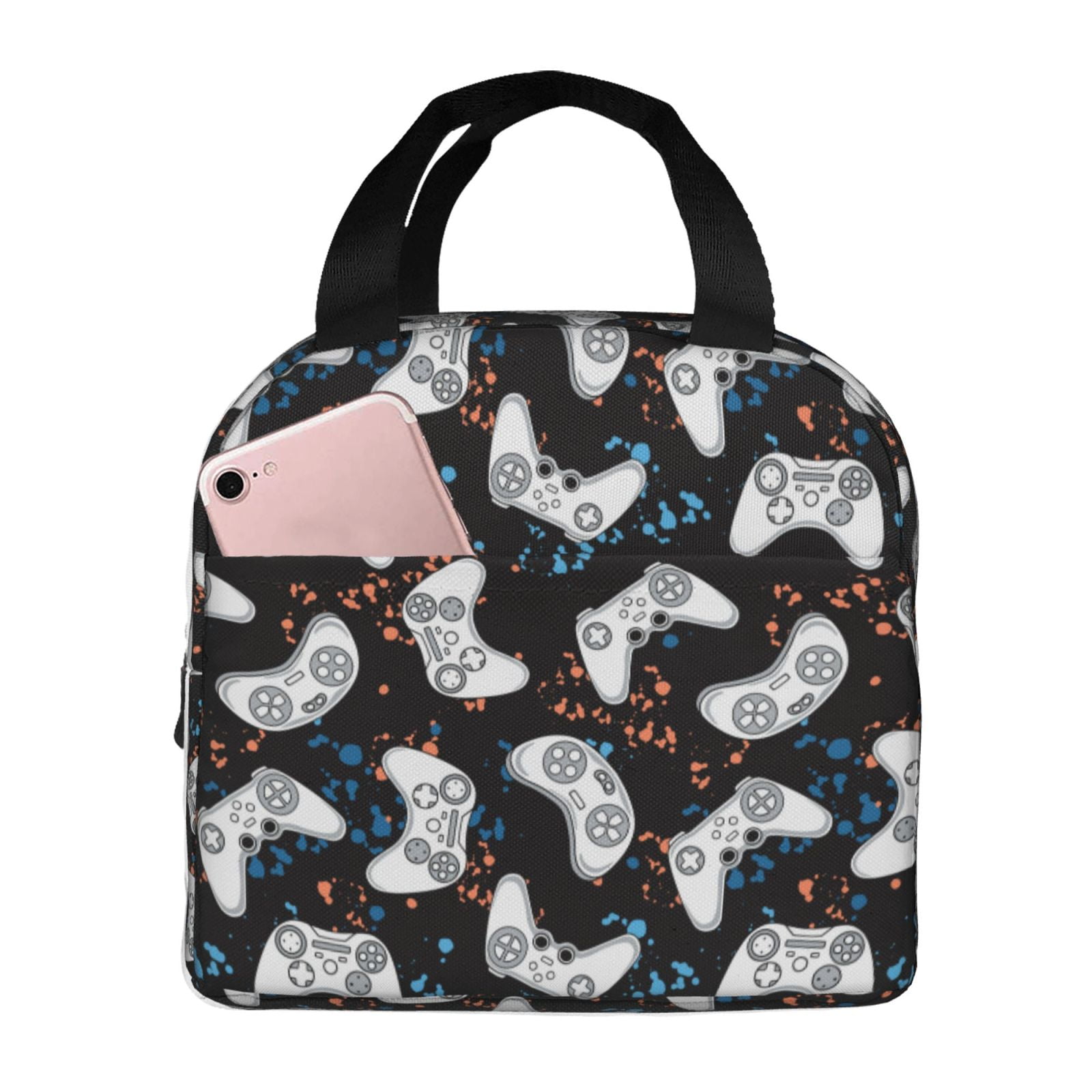 Gaeub Game Print Lunch Bag Lunch Box for Women Men,Reusable Insulated ...
