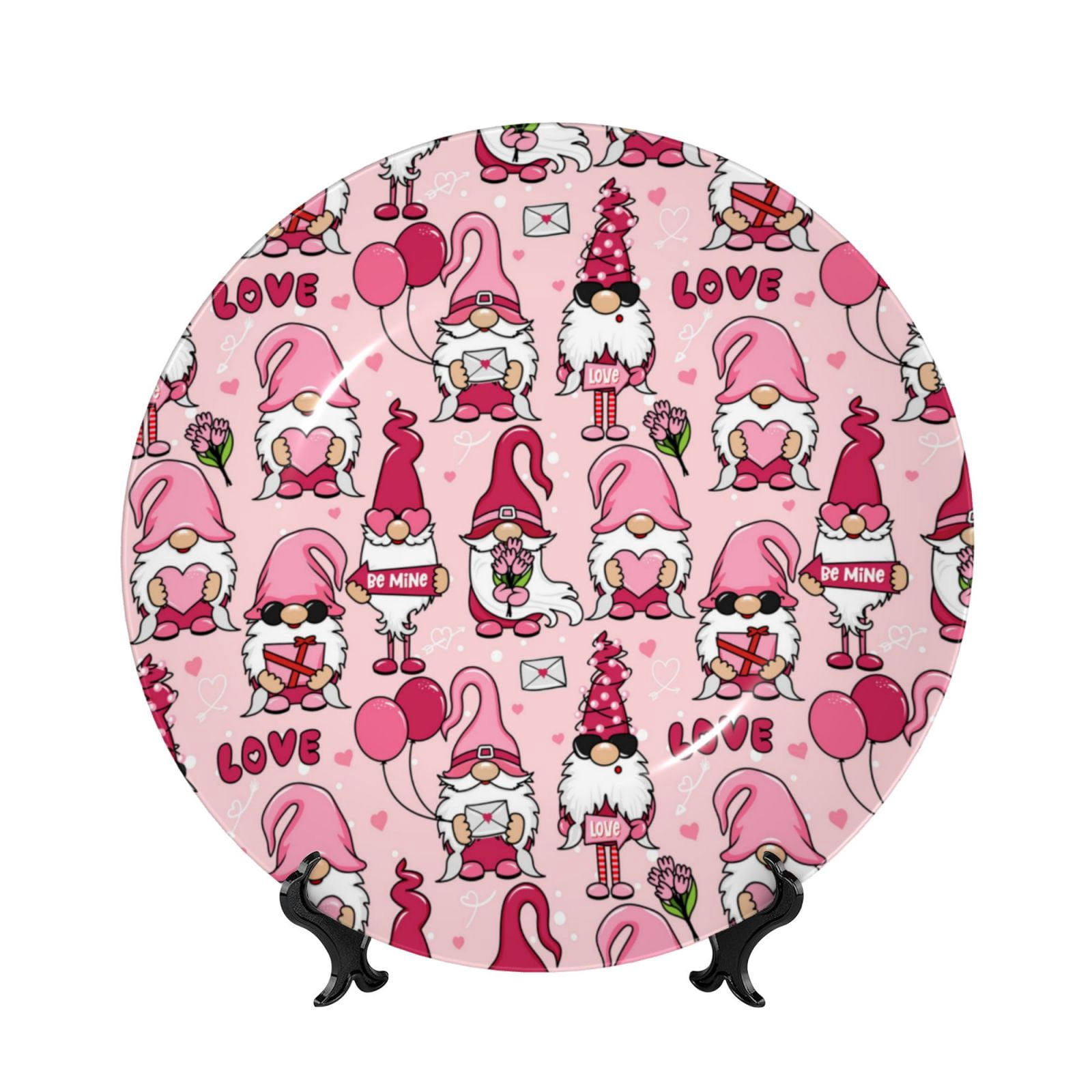Gaeub Garden Gnomes Print Ceramic Plate,Dinner Plates,Bone China ...