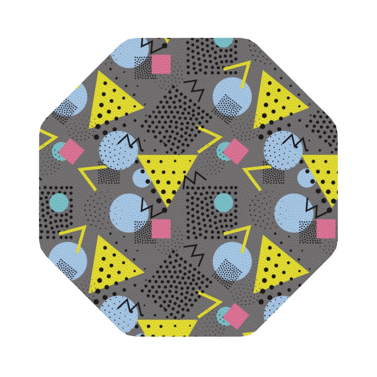 Gaeub Geometric Print 6 Pcs Leather Coasters for Drinks ,Drink Coasters ...