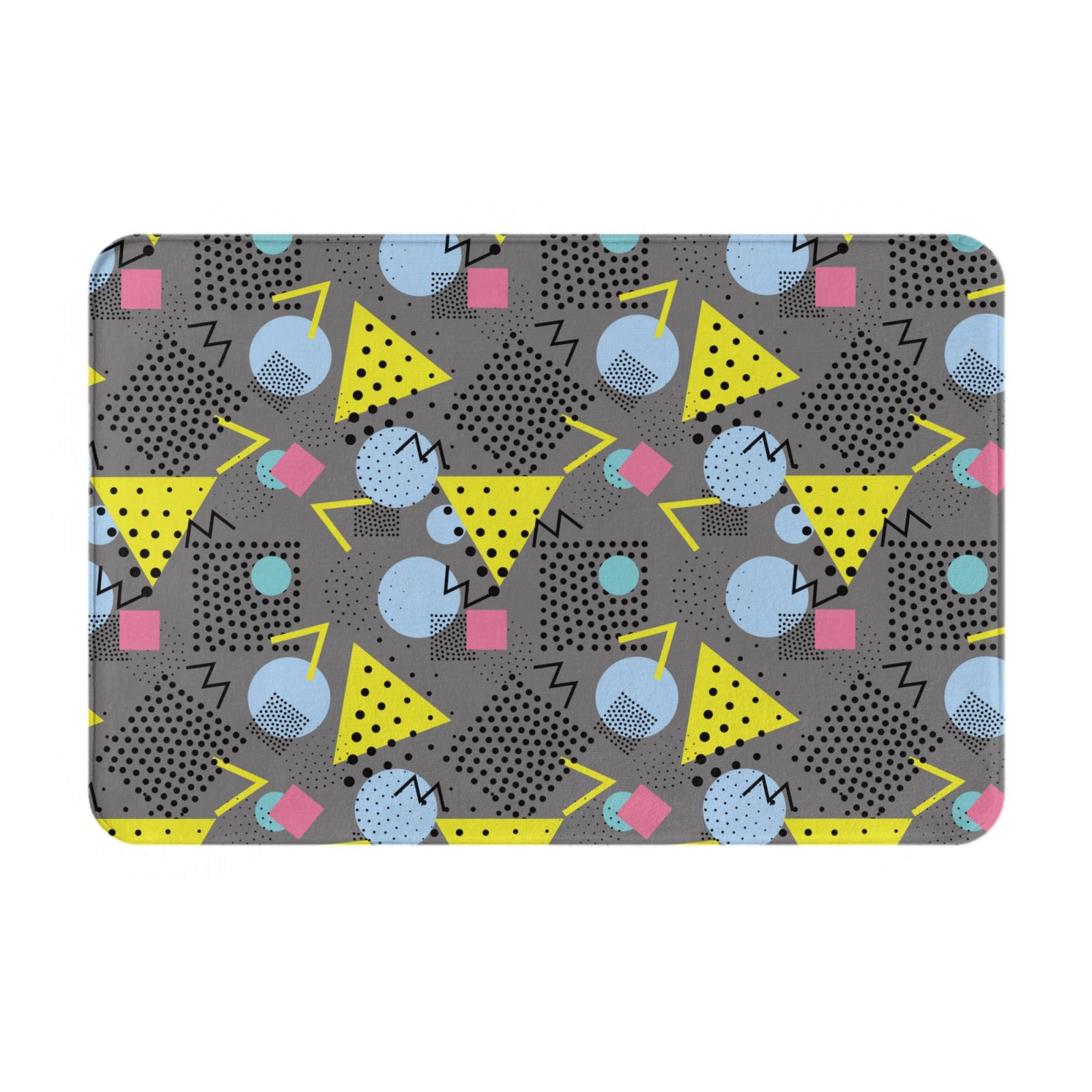 Gaeub Geometric Print Door Mat with Heavy Duty Backing,Welcome Mats for ...