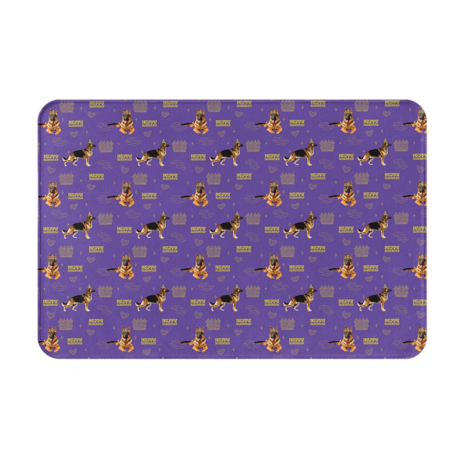 Gaeub German Shepherd Dog Print Door Mat with Heavy Duty Backing ...