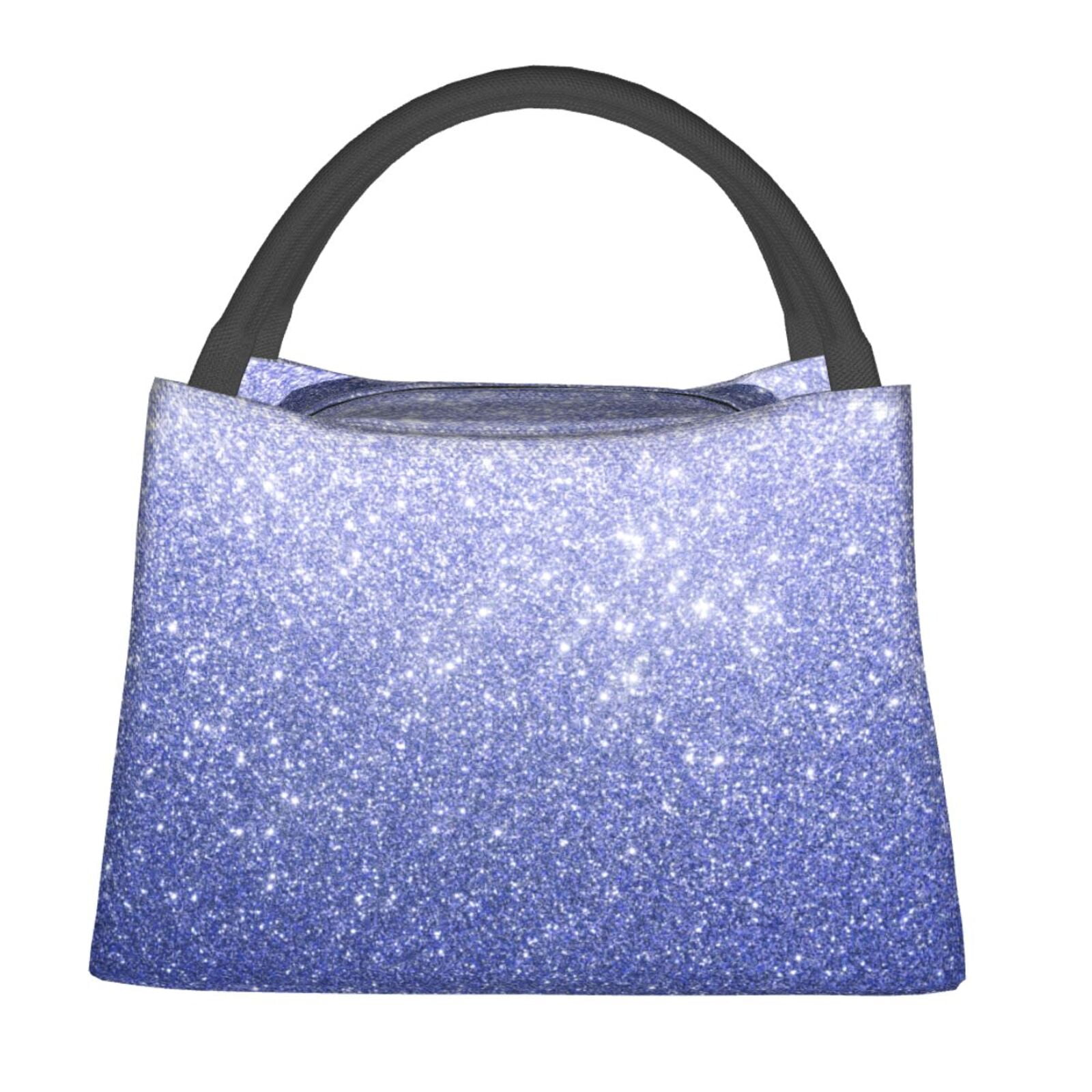 Gaeub Glittering Blue Purple Collapsible Cooler Bag Insulated,Leakproof ...